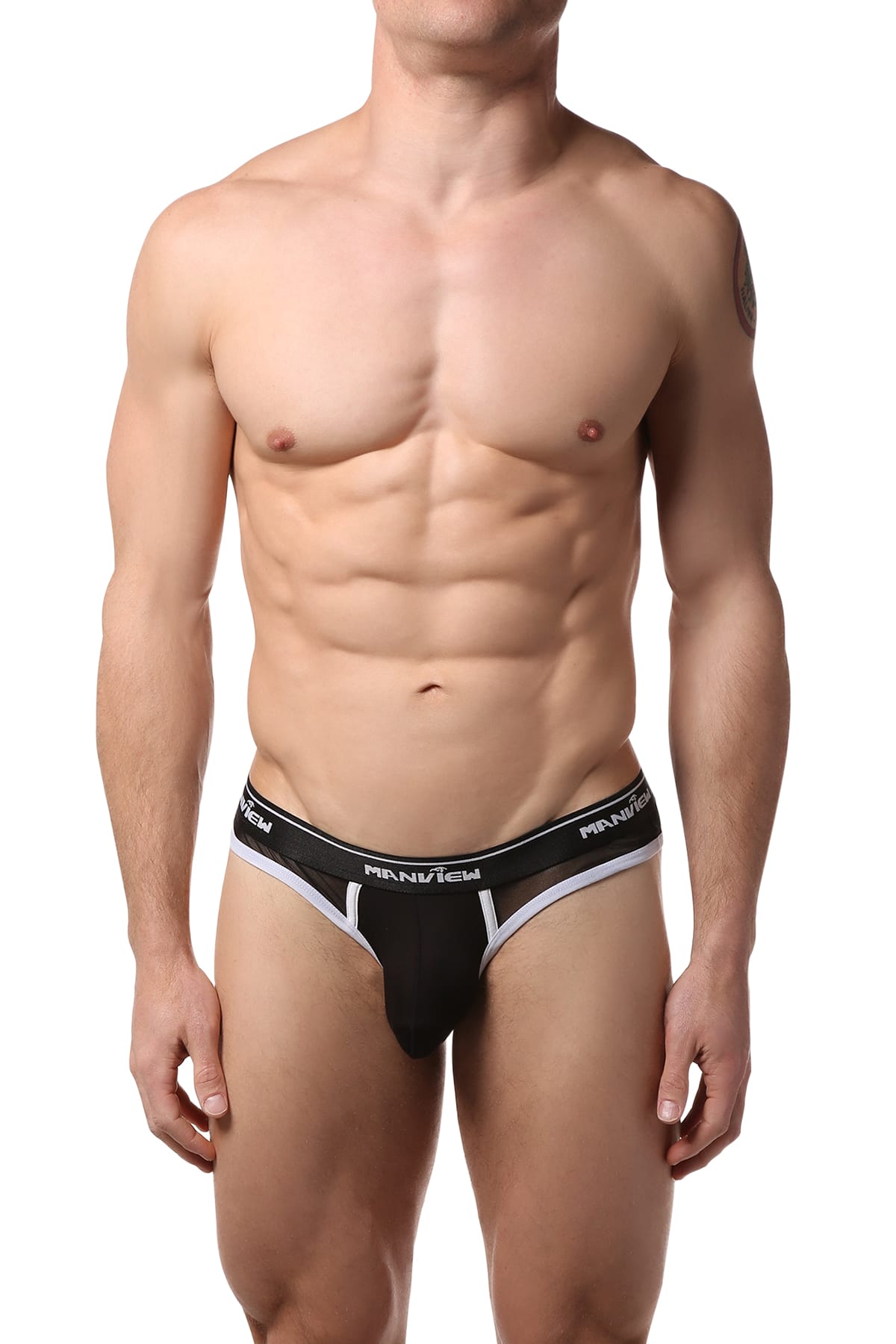 Manview Black Mesh Jock-Brief – CheapUndies
