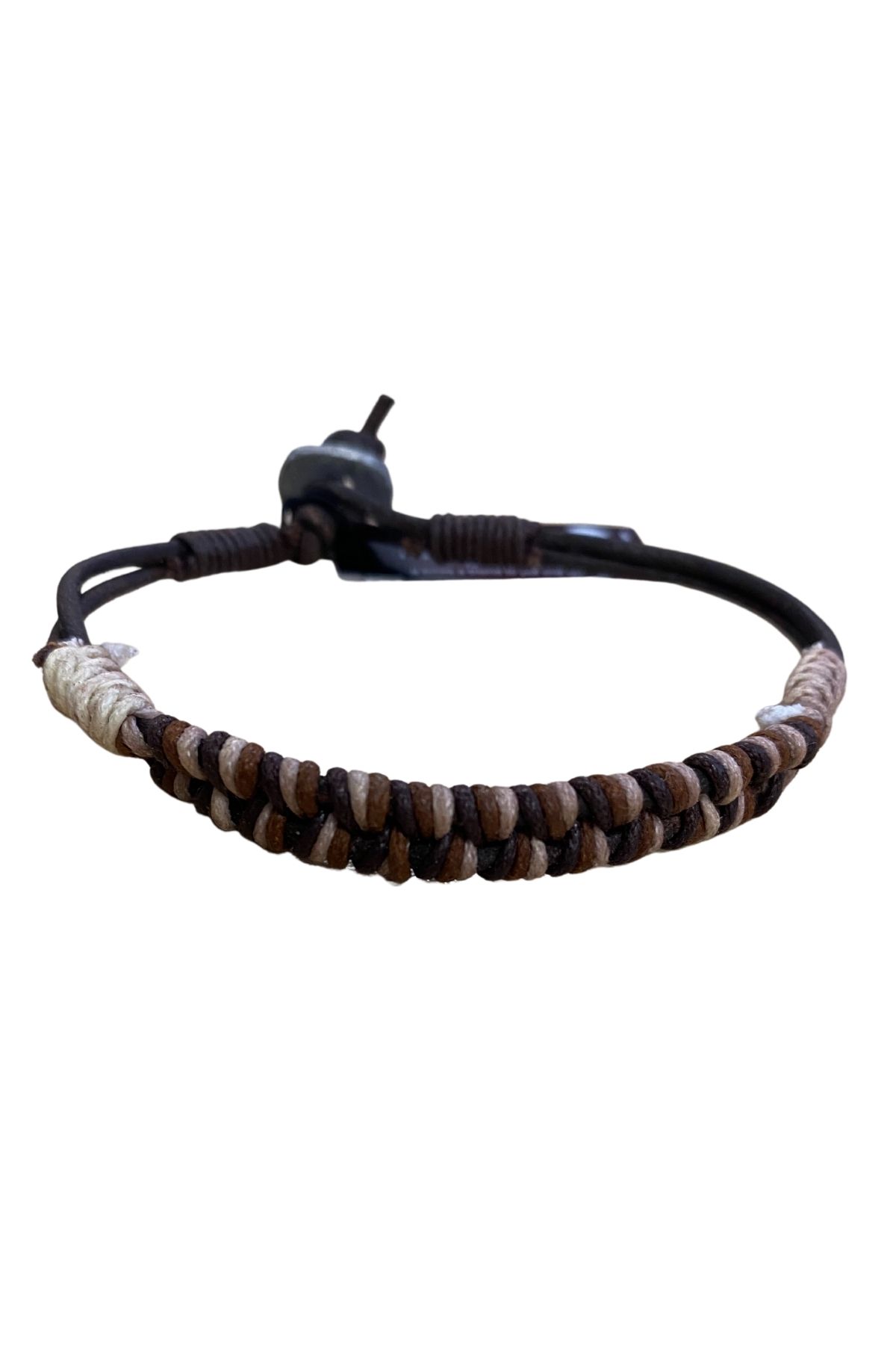AmiGAZ Brown Tone Hemp Braid Leather Bracelet – CheapUndies