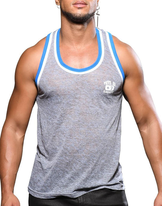 Andrew Christian Grey Phys. Ed. Burnout Tank | CheapUndies
