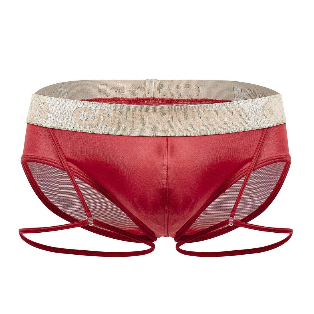 CandyMan Red 99722 Garter Mesh Brief – CheapUndies