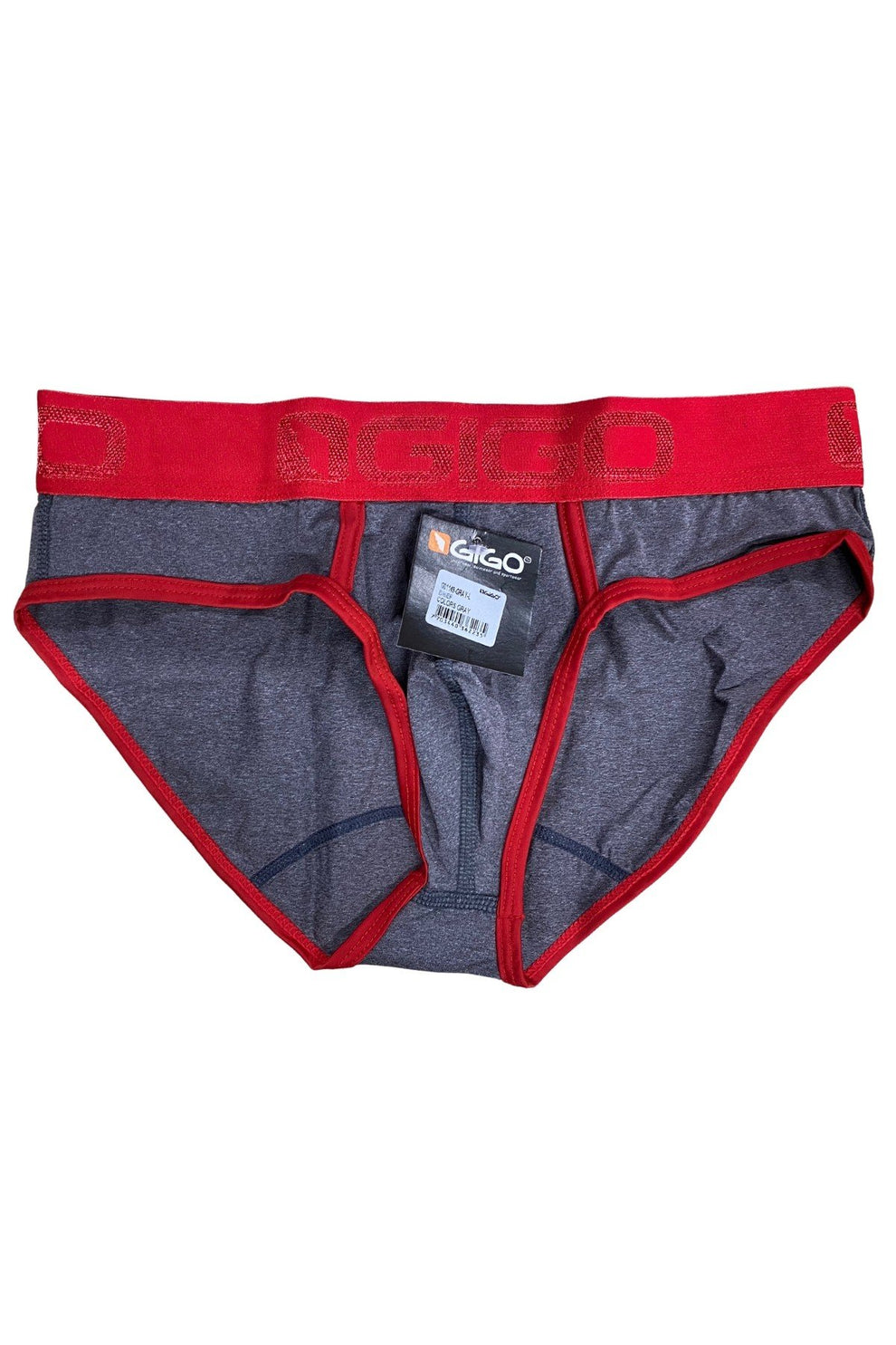 Gigo Red Grey Colors Brief – CheapUndies