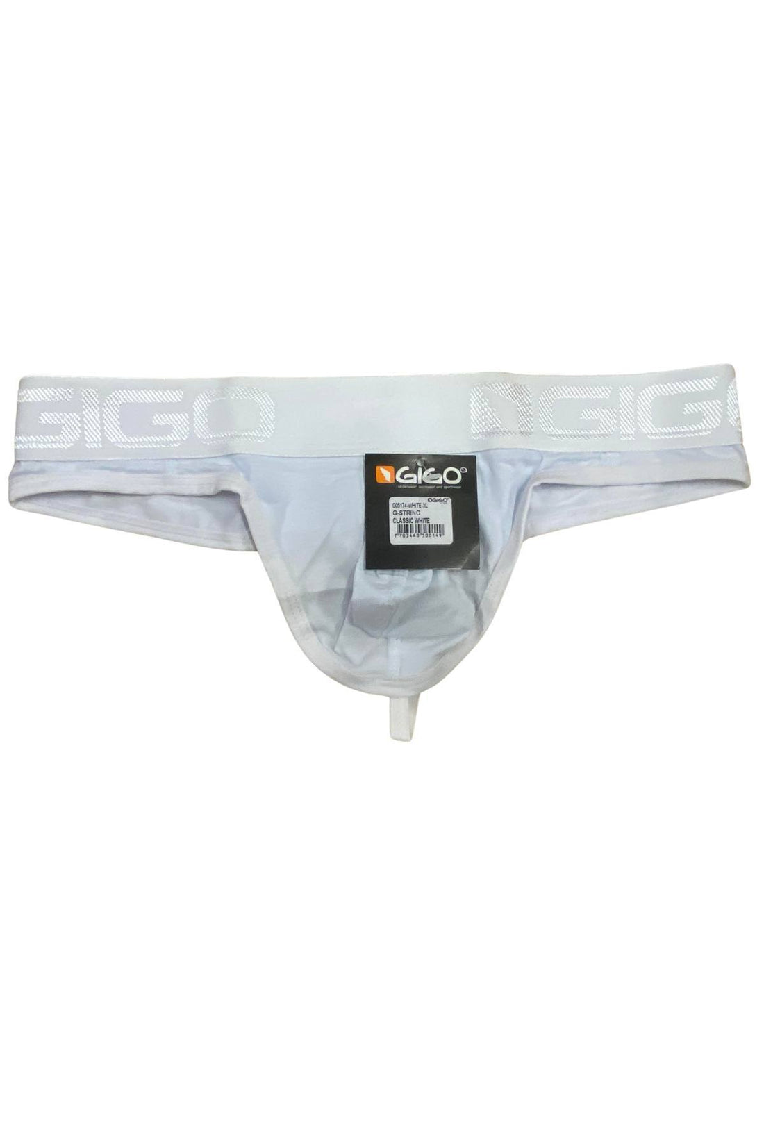 Gigo White Classic G-String – CheapUndies