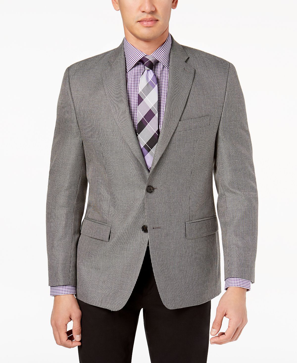 Lauren Ralph Lauren Classic-fit Ultraflex Patterned Sport Coat Grey ...