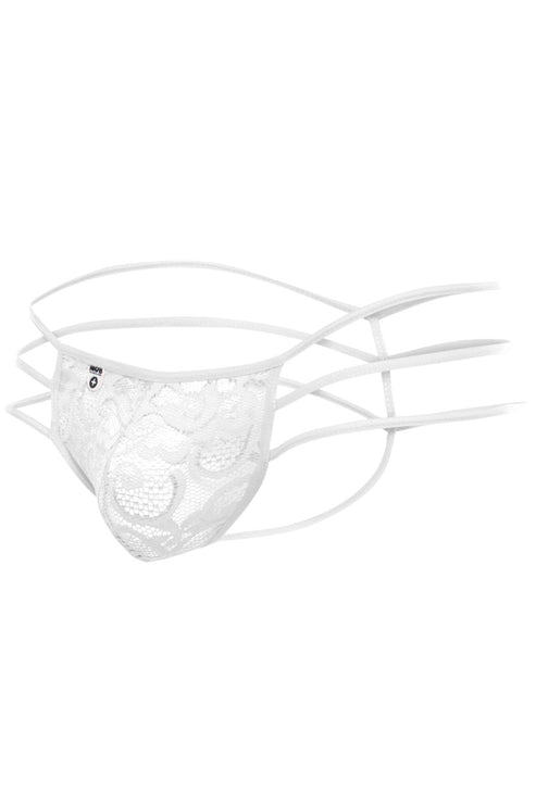 Male Basics White Triple Lace String Thong – CheapUndies