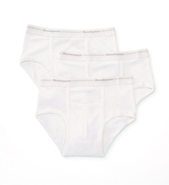Munsingwear White Mid Rise Pouch 3-Briefs – CheapUndies