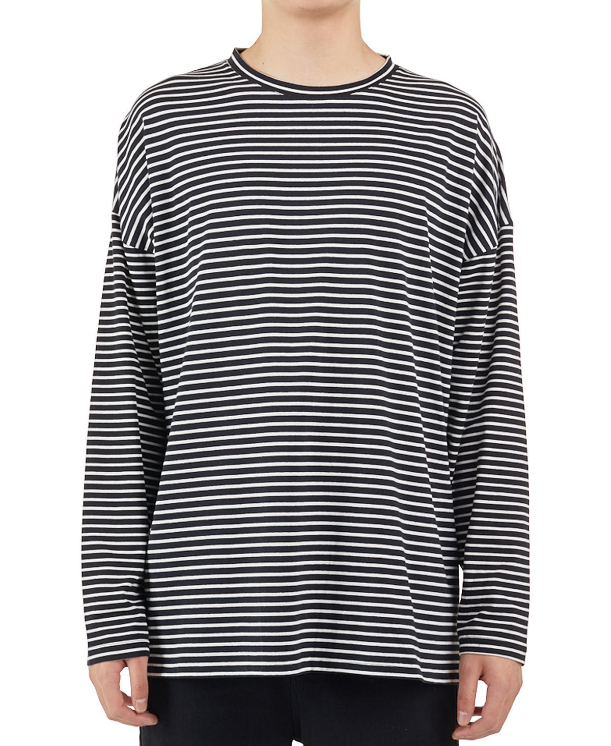 Nana Judy Flint Long-sleeve Striped T-shirt Black White – CheapUndies