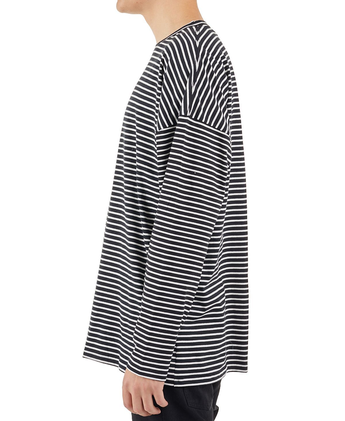 Nana Judy Flint Long-sleeve Striped T-shirt Black White – CheapUndies