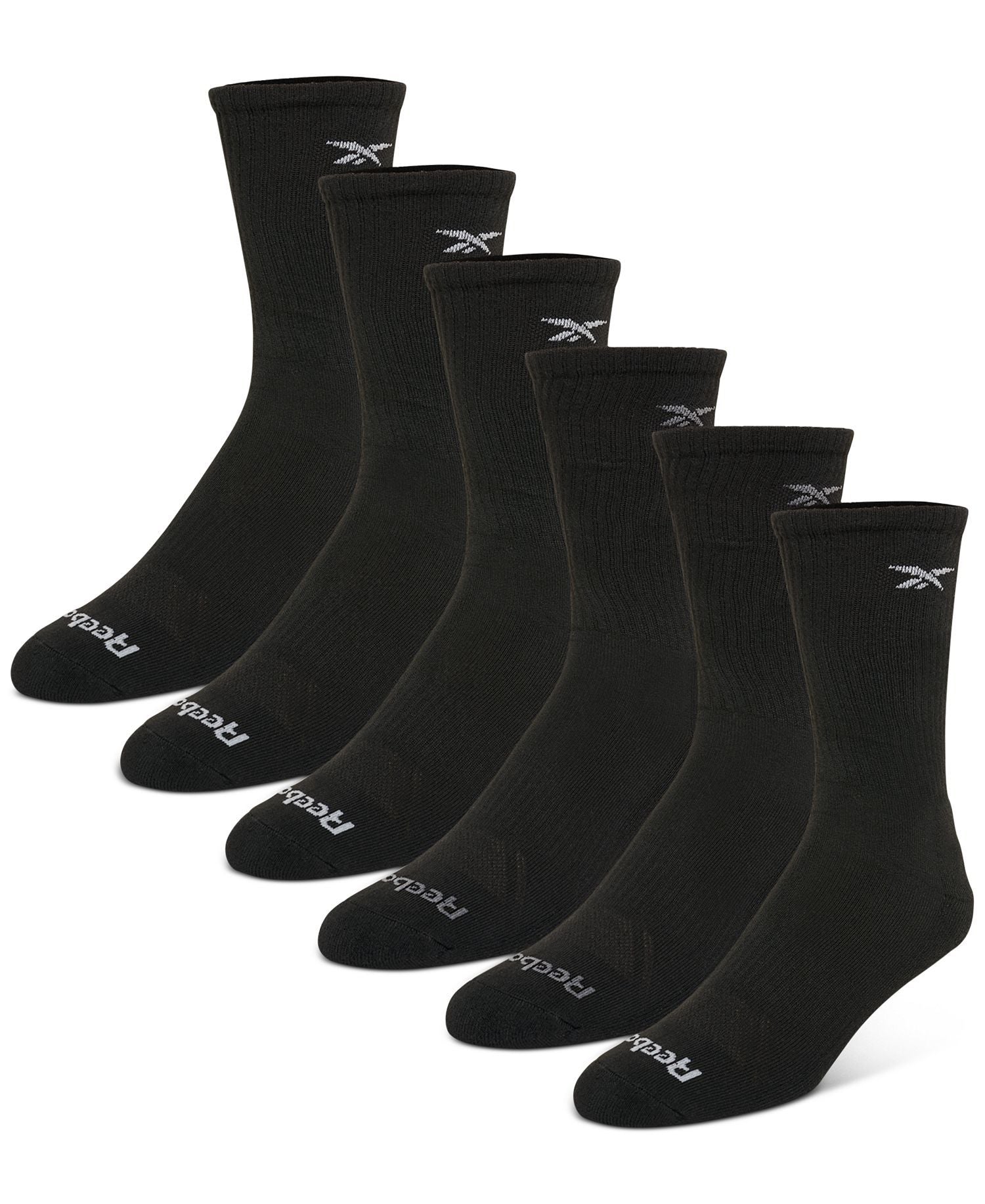 Reebok 6-Pk. 1/2 Terry Performance Crew Socks – CheapUndies