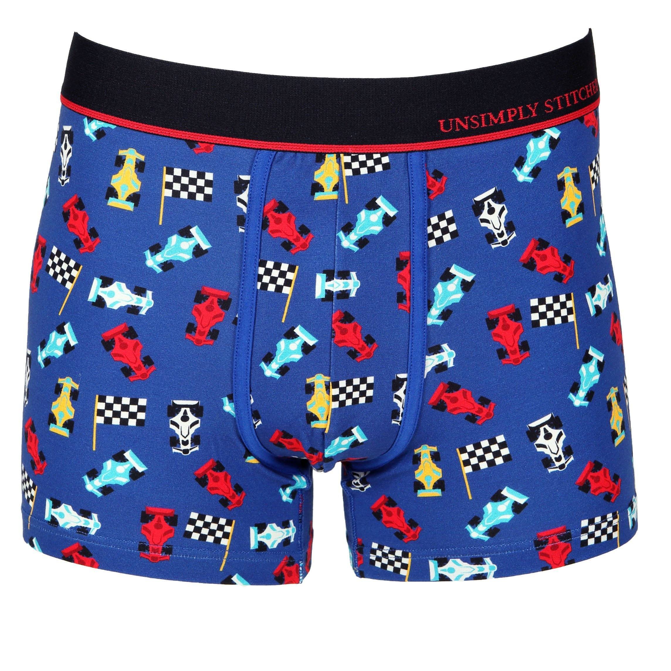 Unsimply Stitched Blue Racing Trunk – CheapUndies