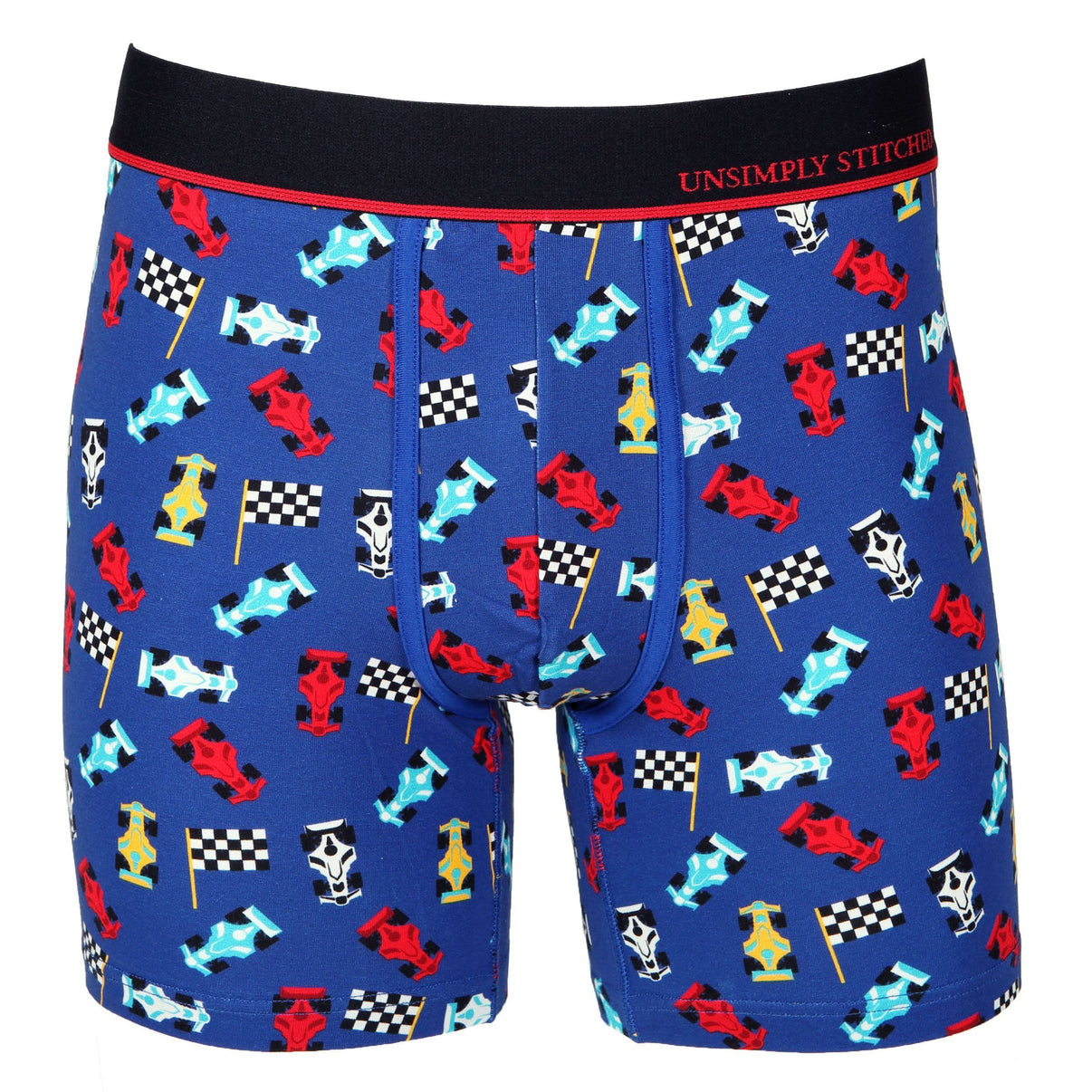 unsimply Stitched Blue Racing Boxer Brief – CheapUndies