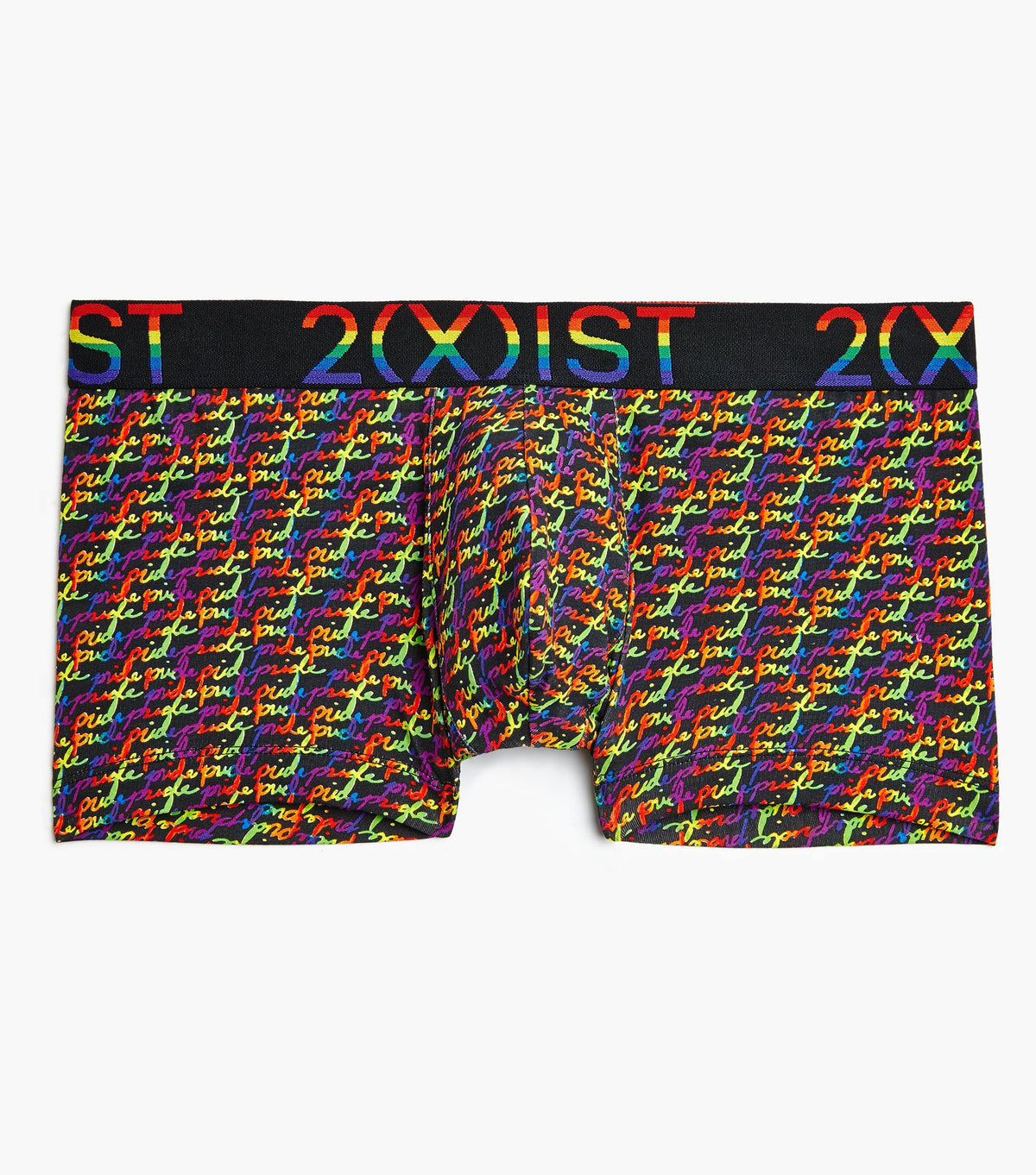 2(X)IST Cursive Pride Cotton Stretch No Show Trunk | CheapUndies