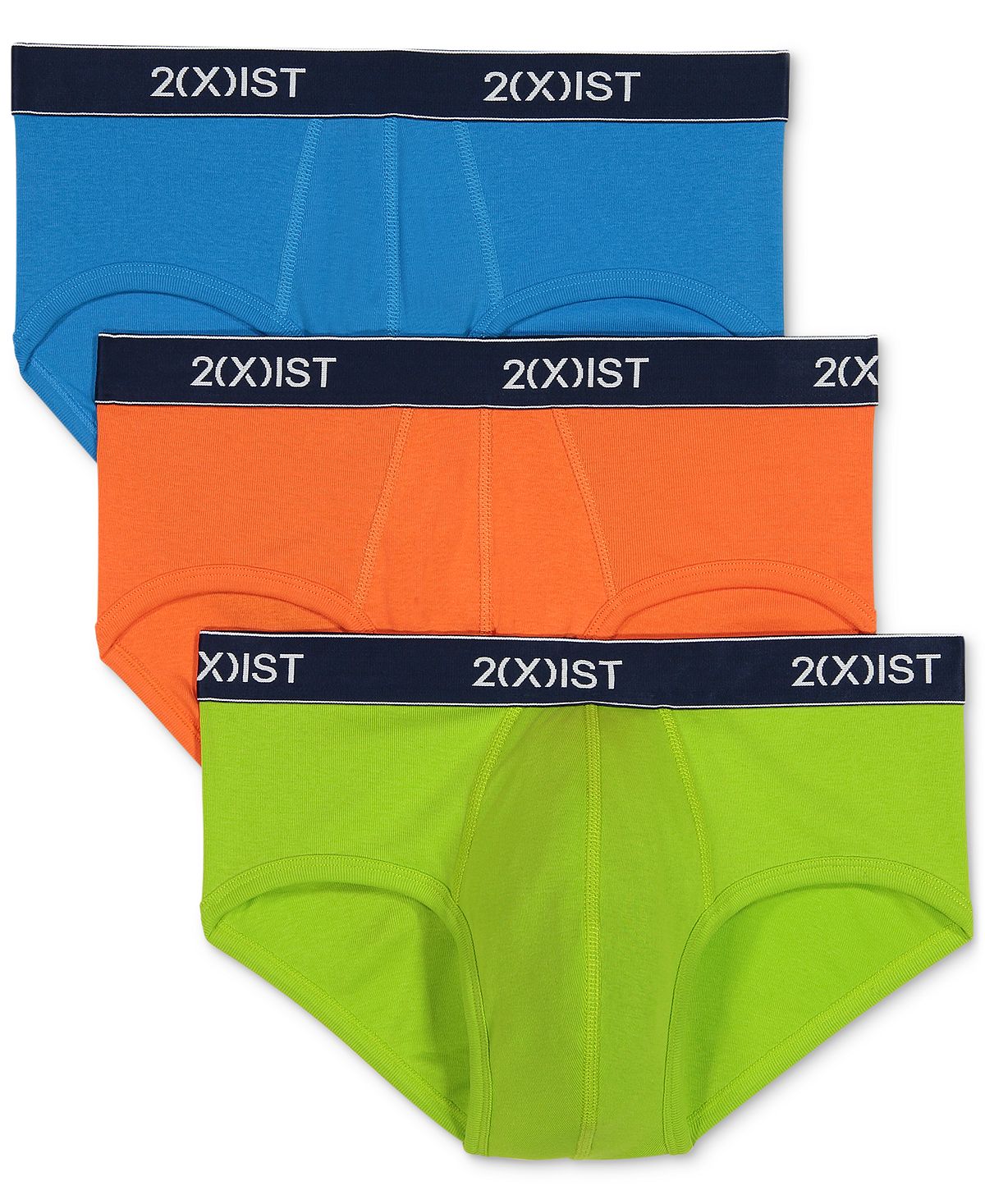 2(x)ist 2(x)ist Underwear Essentials Contour Pouch Brief 3 Pack Blue A ...