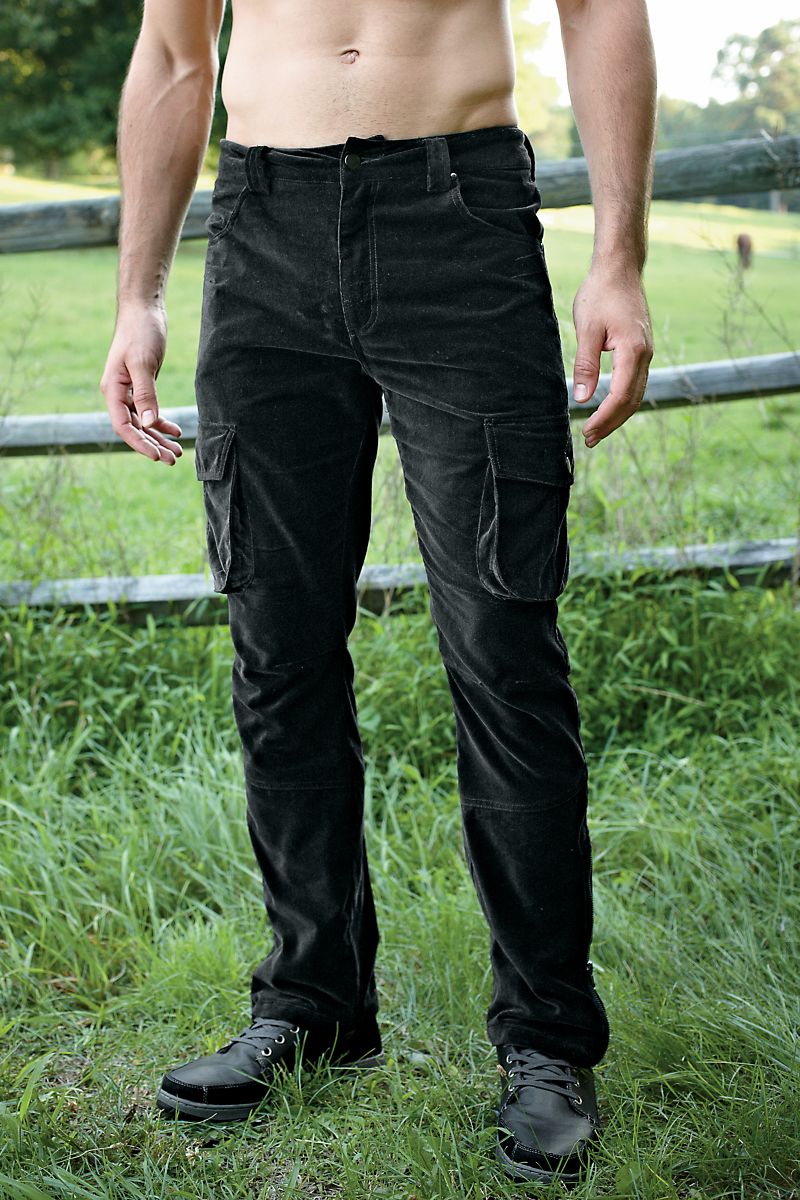 P.O.V. Black Velvet Scene Cargo Pant – CheapUndies