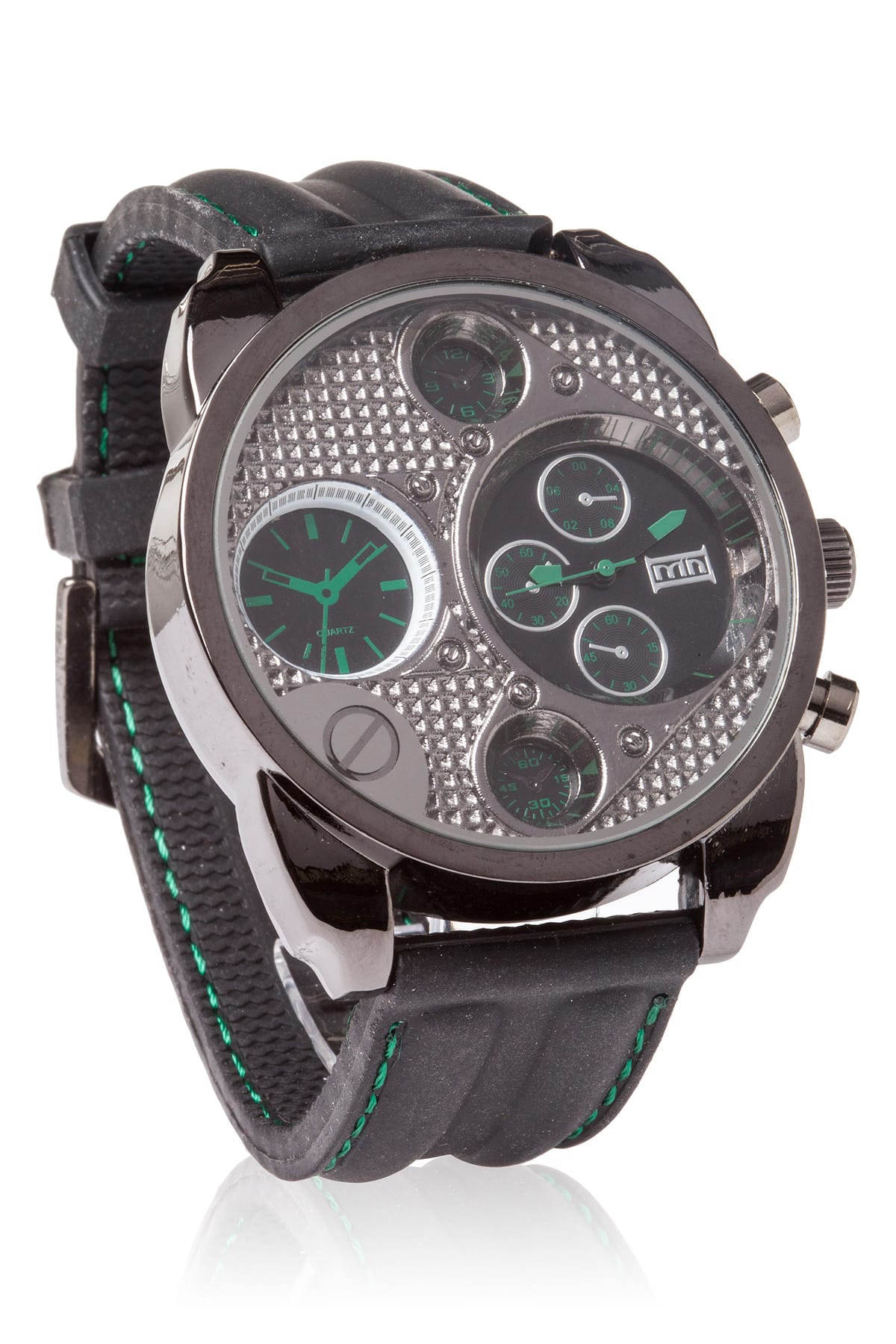 Mark Naimer Black & Green Watch – CheapUndies