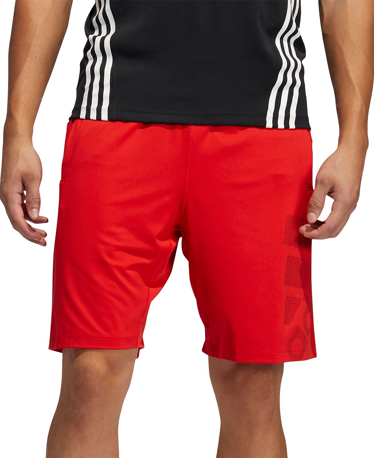 Adidas Climalite9" Logo Shorts Vivid Red – CheapUndies