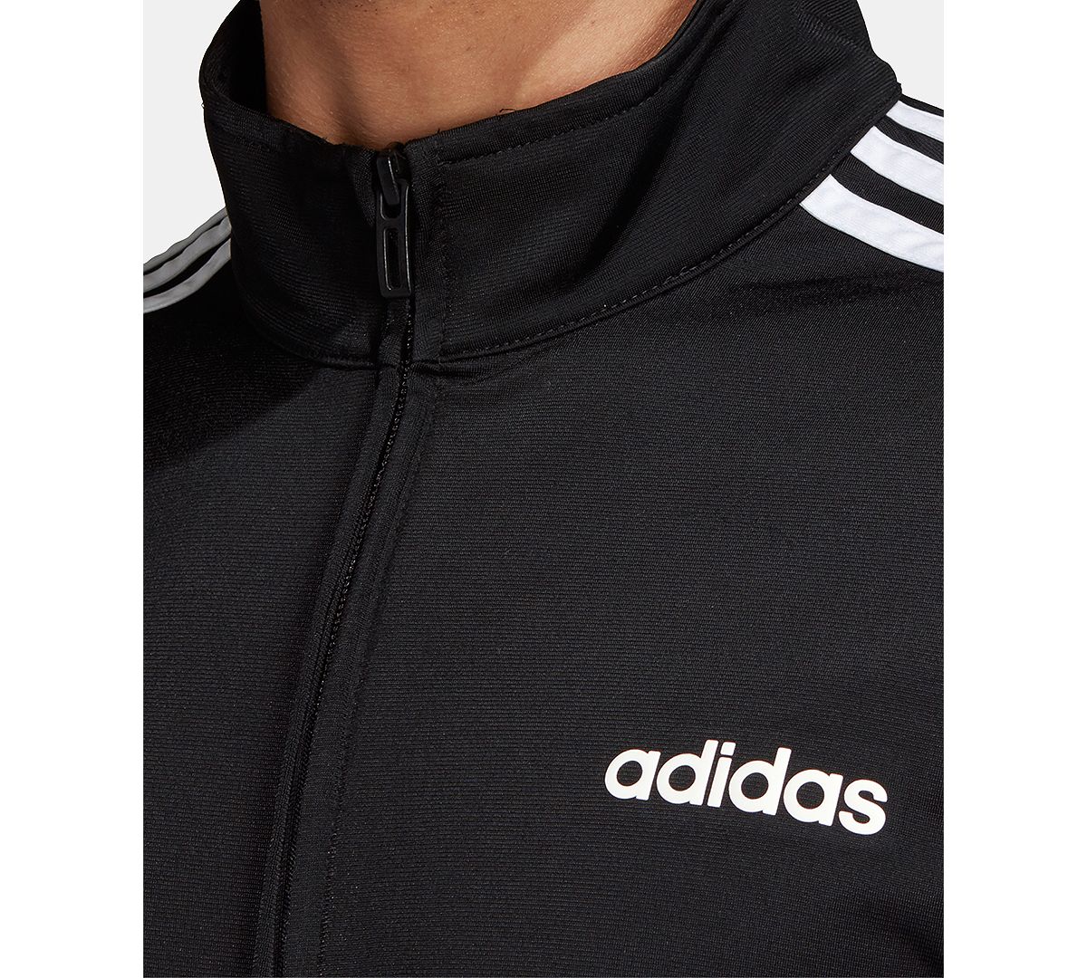 Adidas Essentials 3-stripes Tricot Track Jacket Black/White – CheapUndies