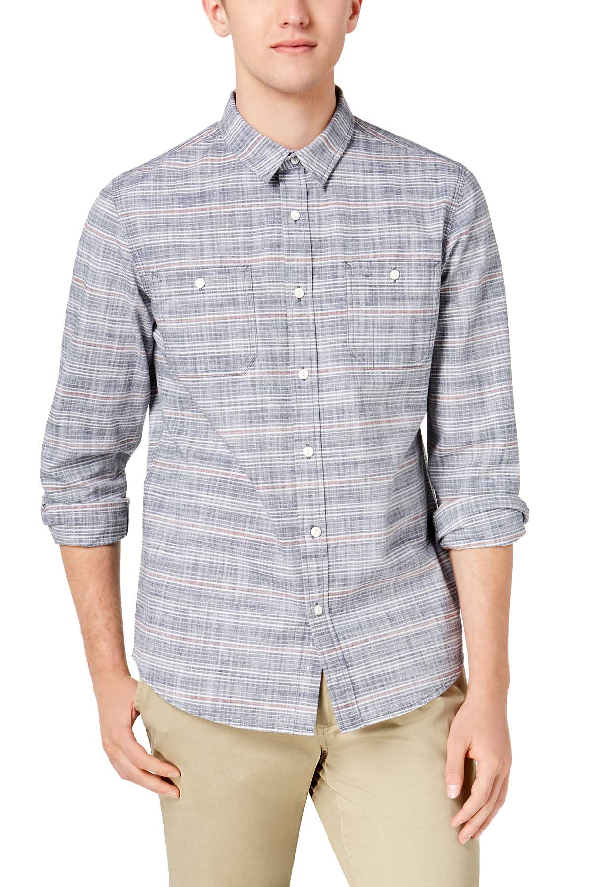 American Rag Blue Combo Culkin Striped Shirt – CheapUndies