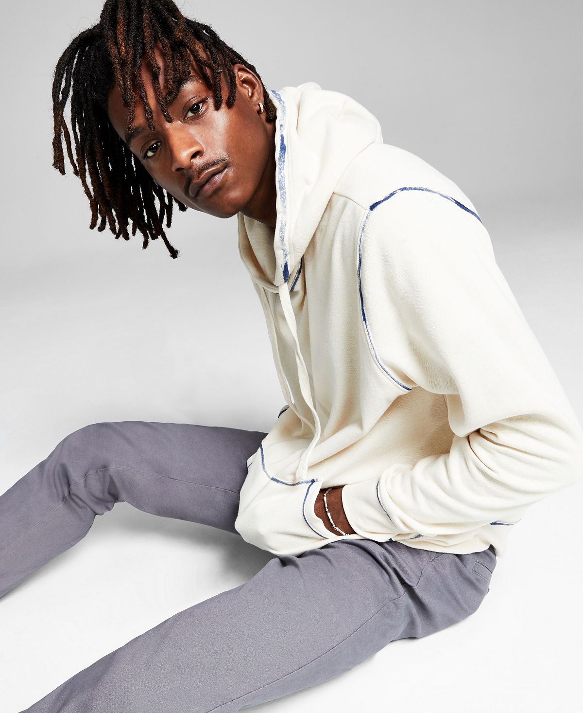 And Now This Painted Seams Fleece Hoodie Highbeam – CheapUndies