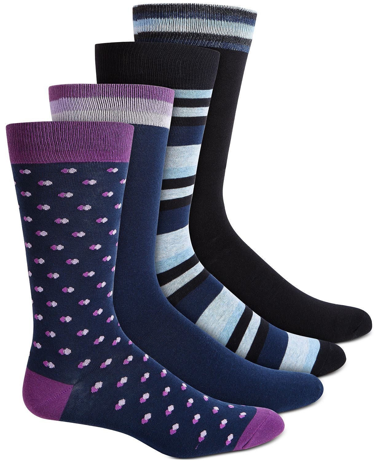 BAR III 4 Pack Socks Navy Purple – CheapUndies