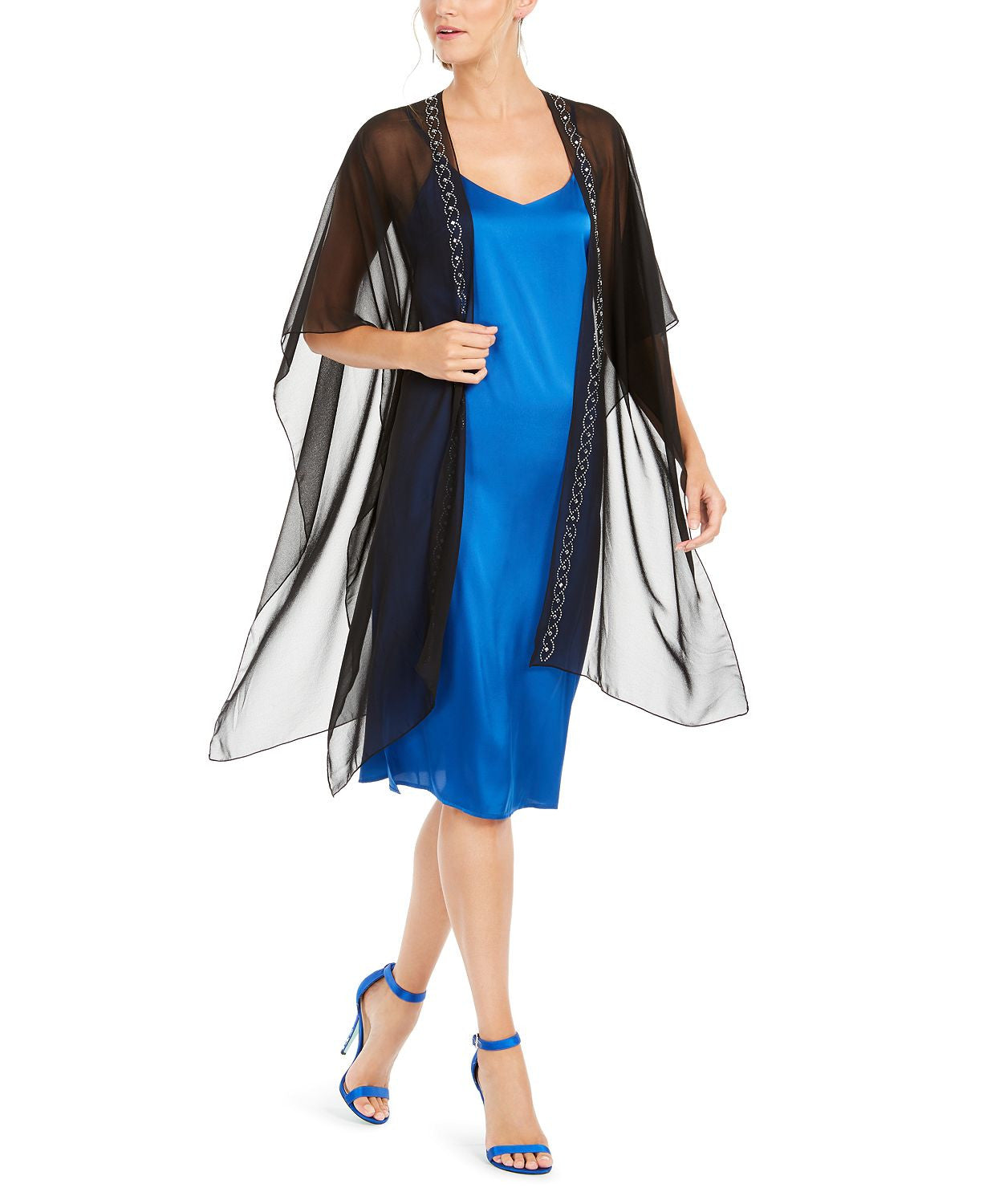 Cejon Jeweled Ruana Black – CheapUndies