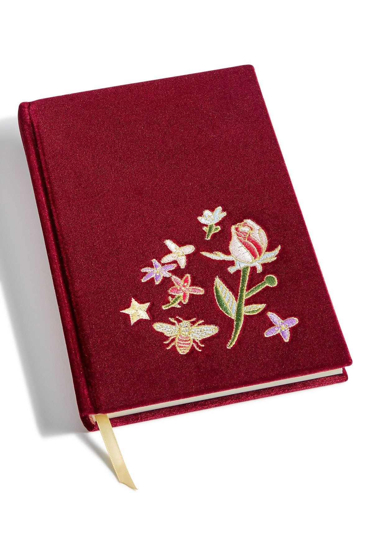 Celebrate Shop Maroon Embroidered Velvet Journal – CheapUndies