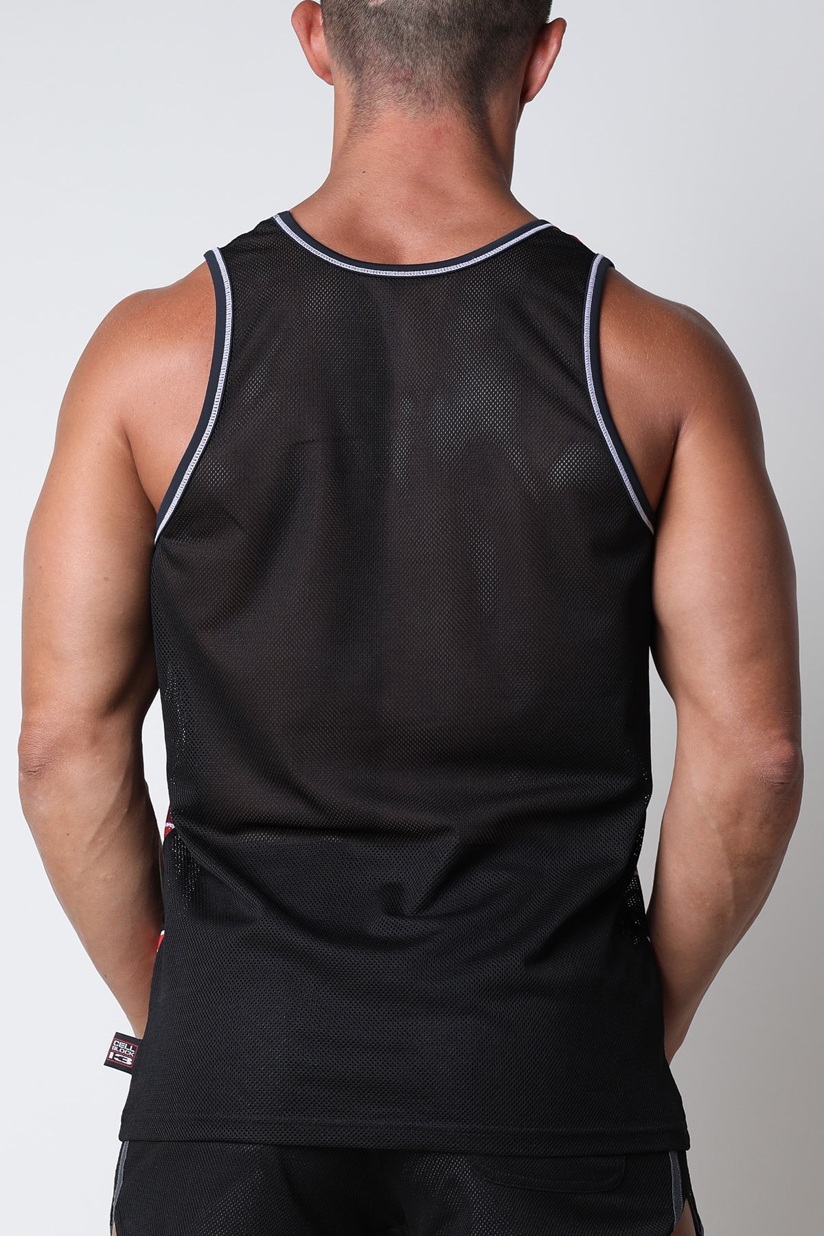 CellBlock 13 red Kennel Club Bandit Mesh Tank Top – CheapUndies