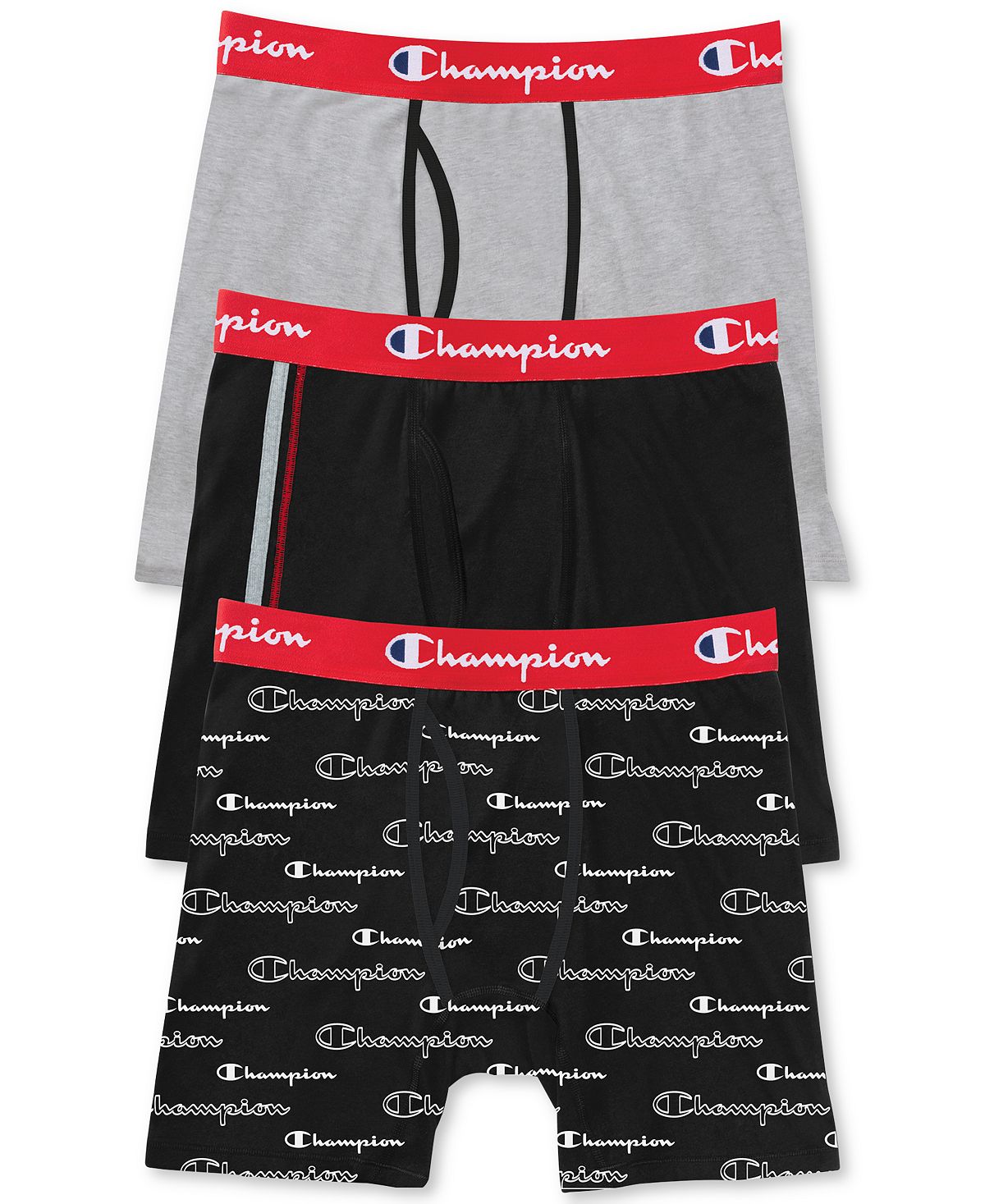 Champion 3-pk. Everyday Stretch Boxer Briefs Assorted grey – CheapUndies