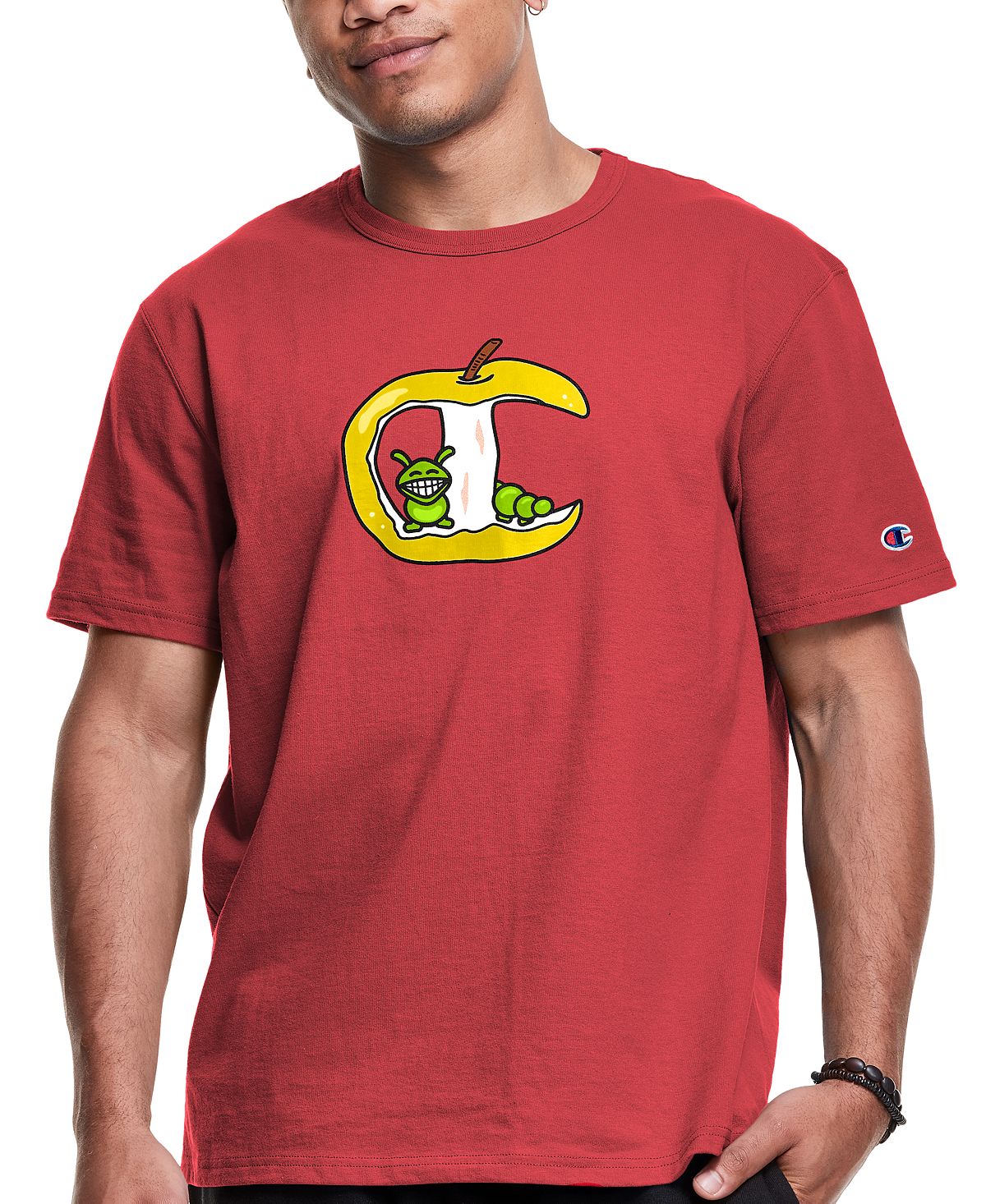 Champion Apple Core Logo Graphic T-shirt Team Red Scarlet – CheapUndies