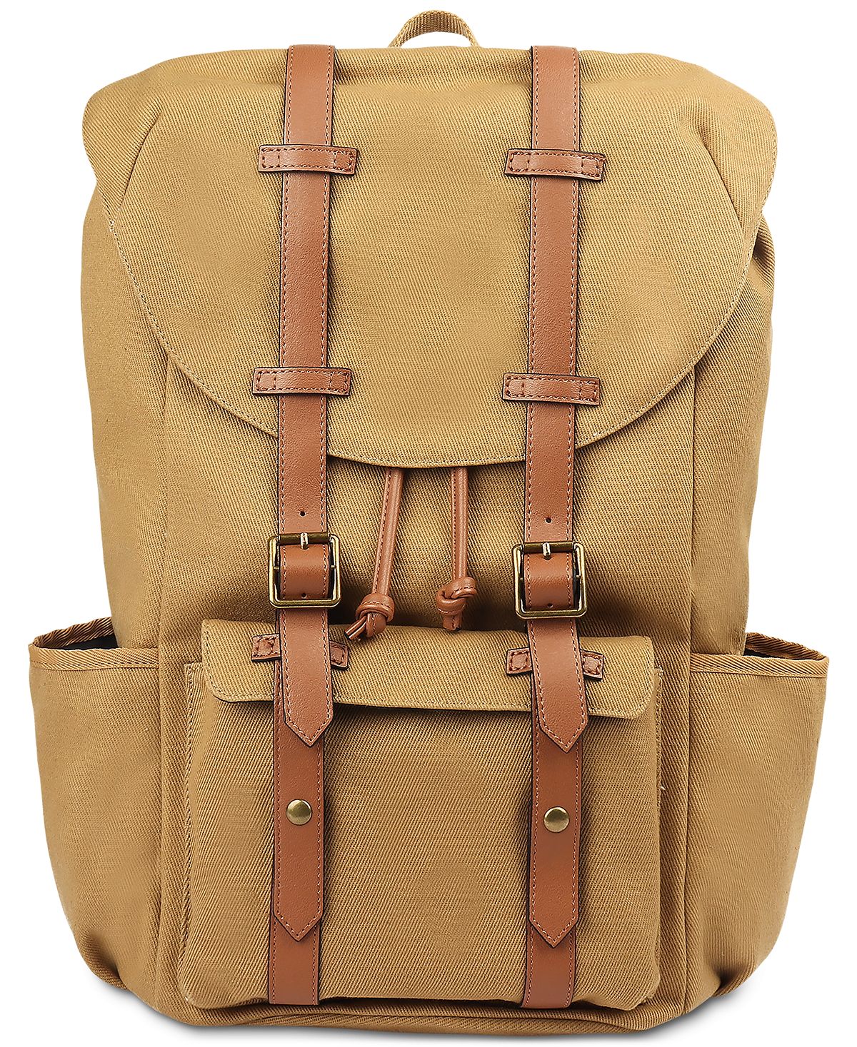 Club Room Backpack With Flaps Khaki – CheapUndies