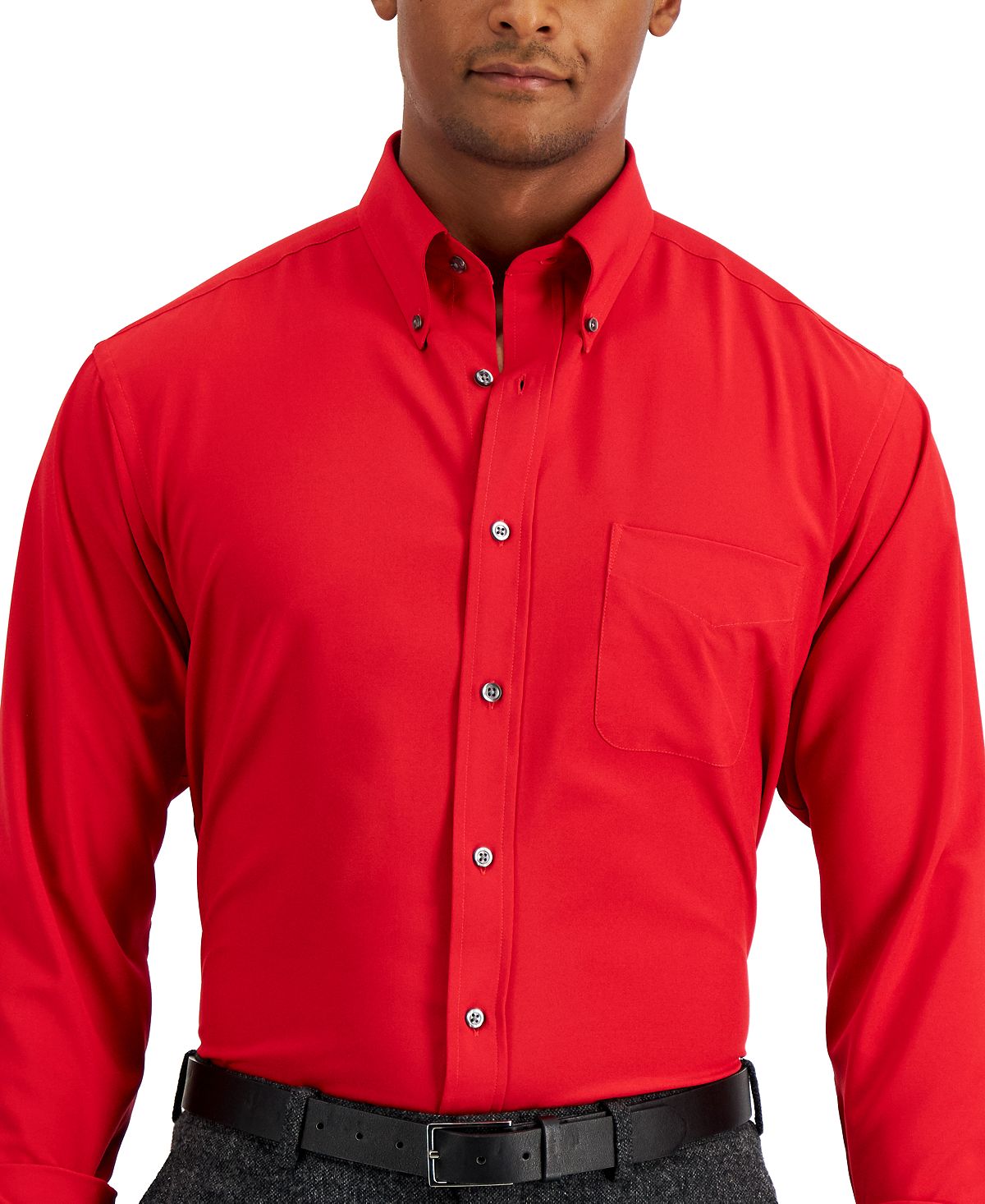 Club Room Regular Fit Traveler Dress Shirt Tango Red – CheapUndies