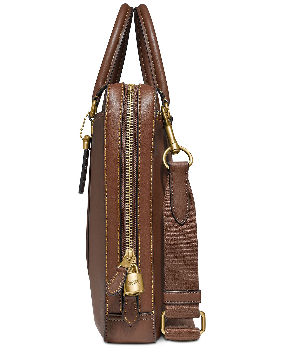 Coach Metropolitan Slim Leather Briefcase Rustcopper – CheapUndies