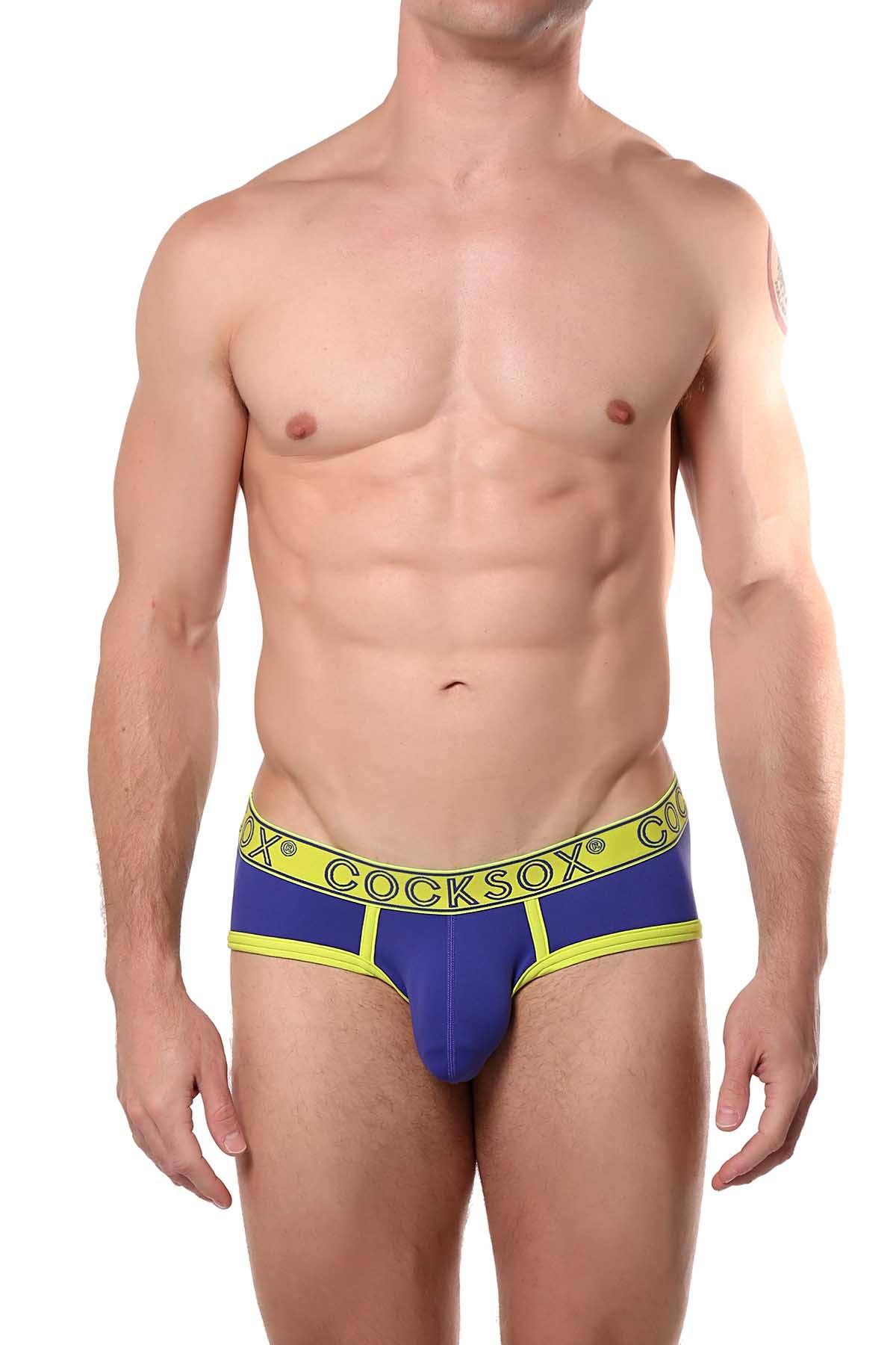 Cocksox Crystal Blue Contour Pouch Sports Brief Cheapundies