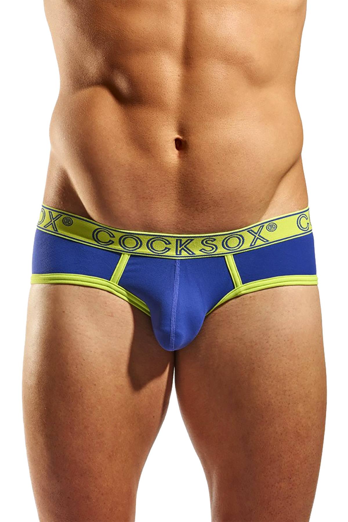 Cocksox Crystal Blue Contour Pouch Sports Brief Cheapundies