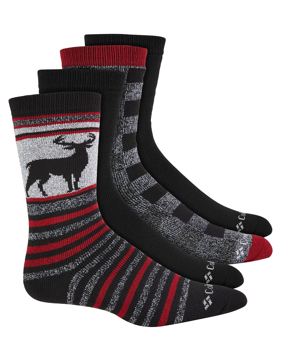 Columbia 4-pack Patterned Moisture-control Boot Socks Black – CheapUndies