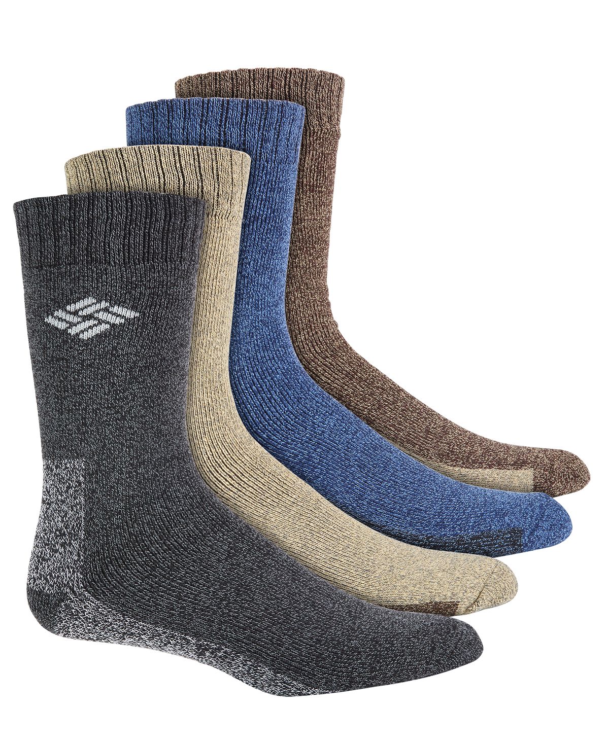 Columbia 4-pack Solid-colored Moisture-control Boot Socks Assorted ...