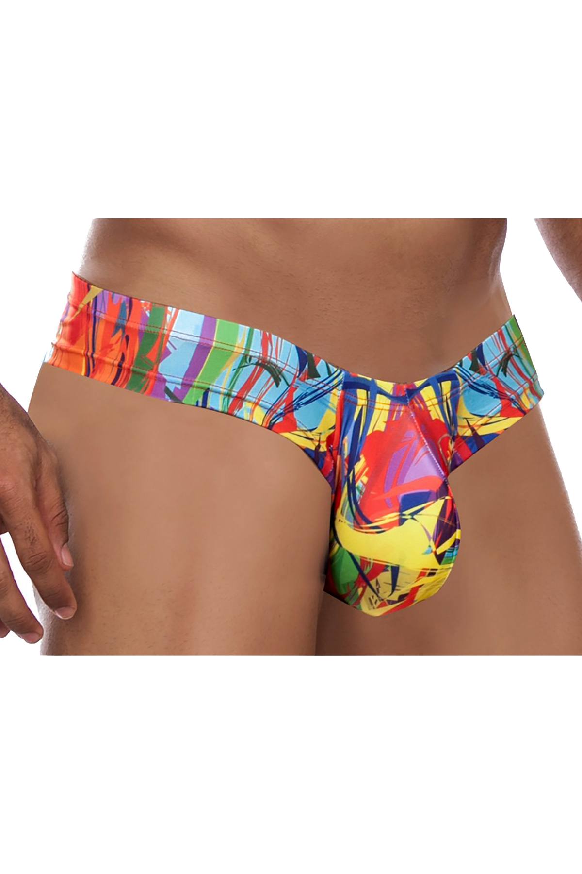 Daniel Alexander Printed Vibrant Colorful Slip Thong – CheapUndies