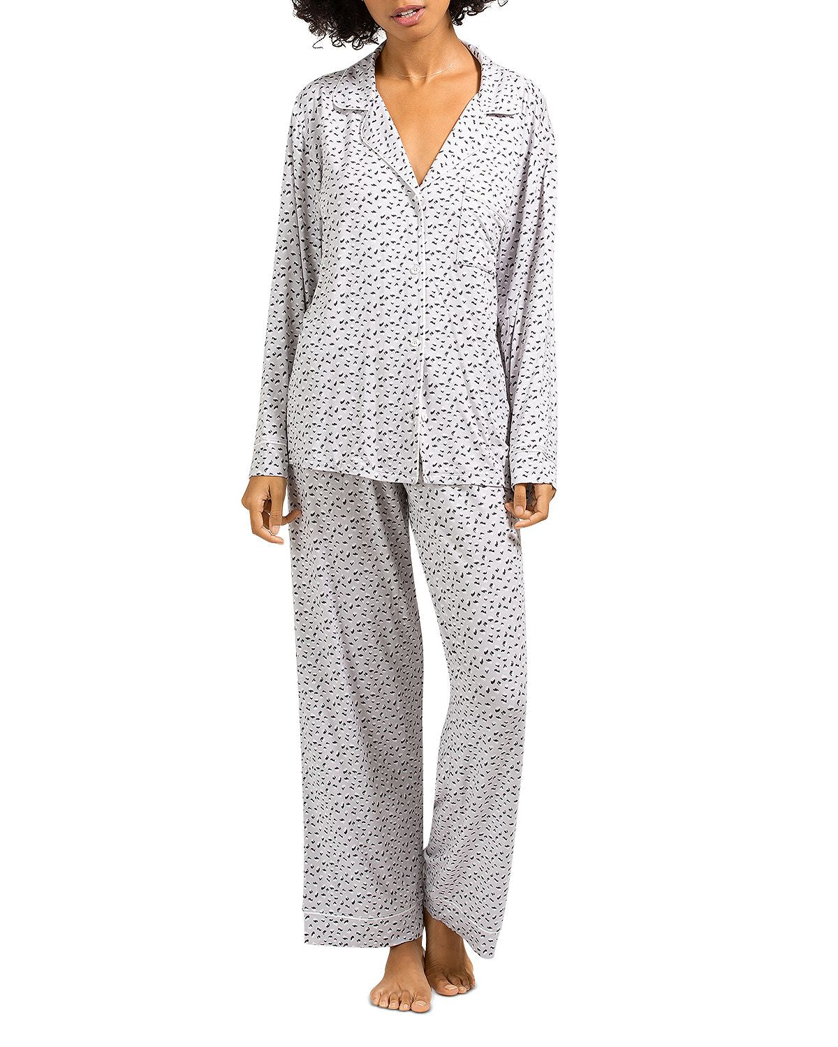 Eberjey Sleep Chic Pajama Set Foxtail/Ivory – CheapUndies