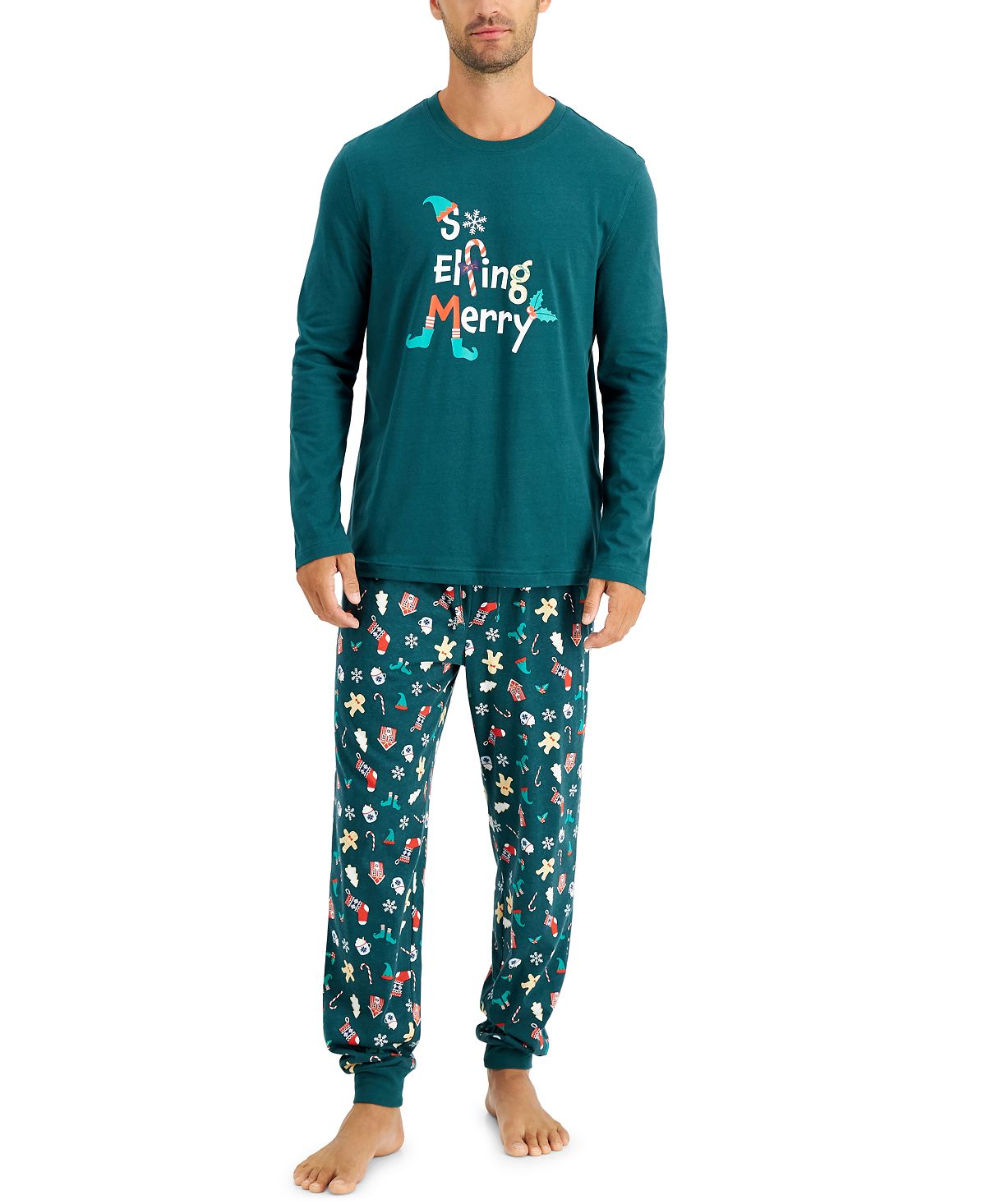 Family Pajamas Matching So Elfing Merry Family Pajama Set – CheapUndies