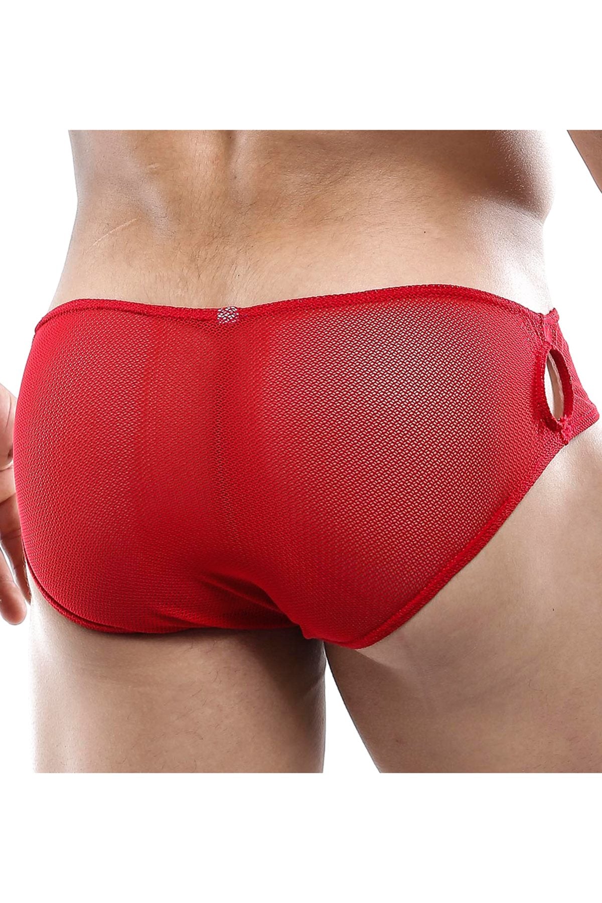Good Devil Red Mesh Hole-y Bikini Brief – CheapUndies