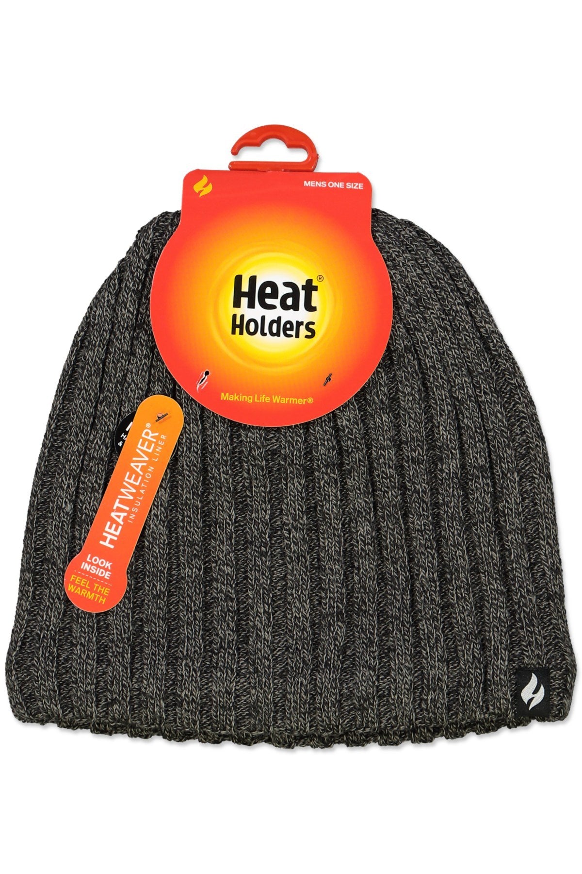 HEAT HOLDERS CHARCOAL BEANIE HAT – CheapUndies