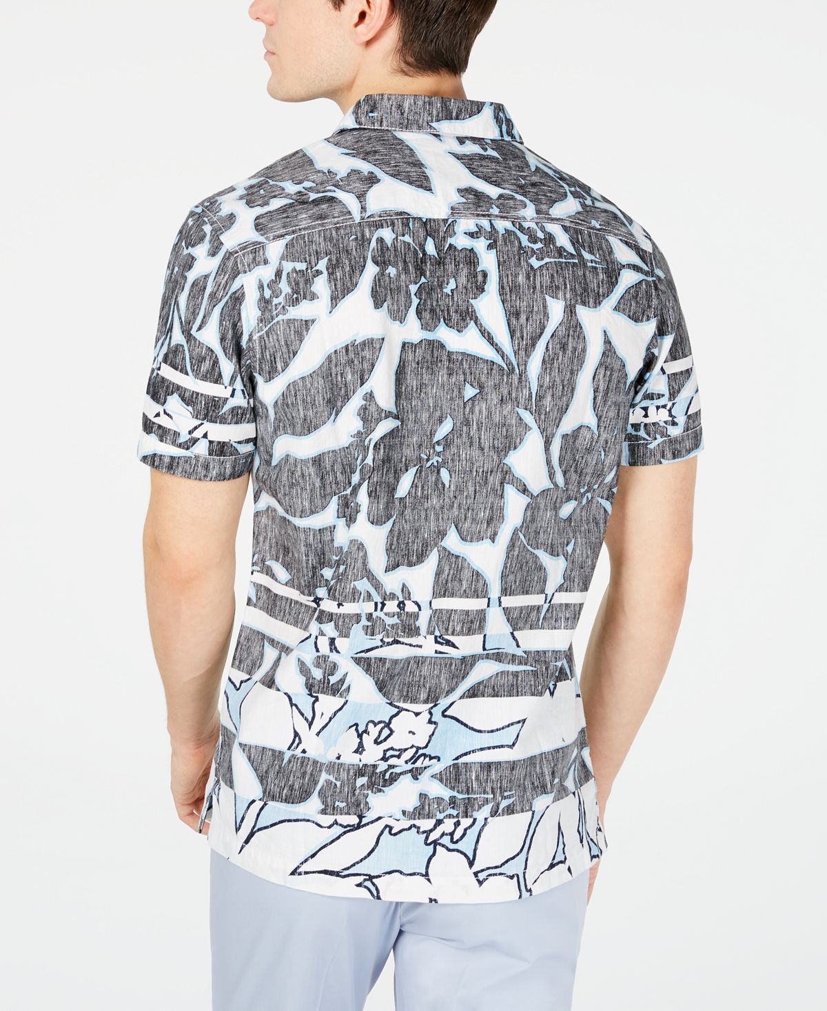 Inc International Concepts Inc Frag Pattern Shirt Pool Party Blue ...