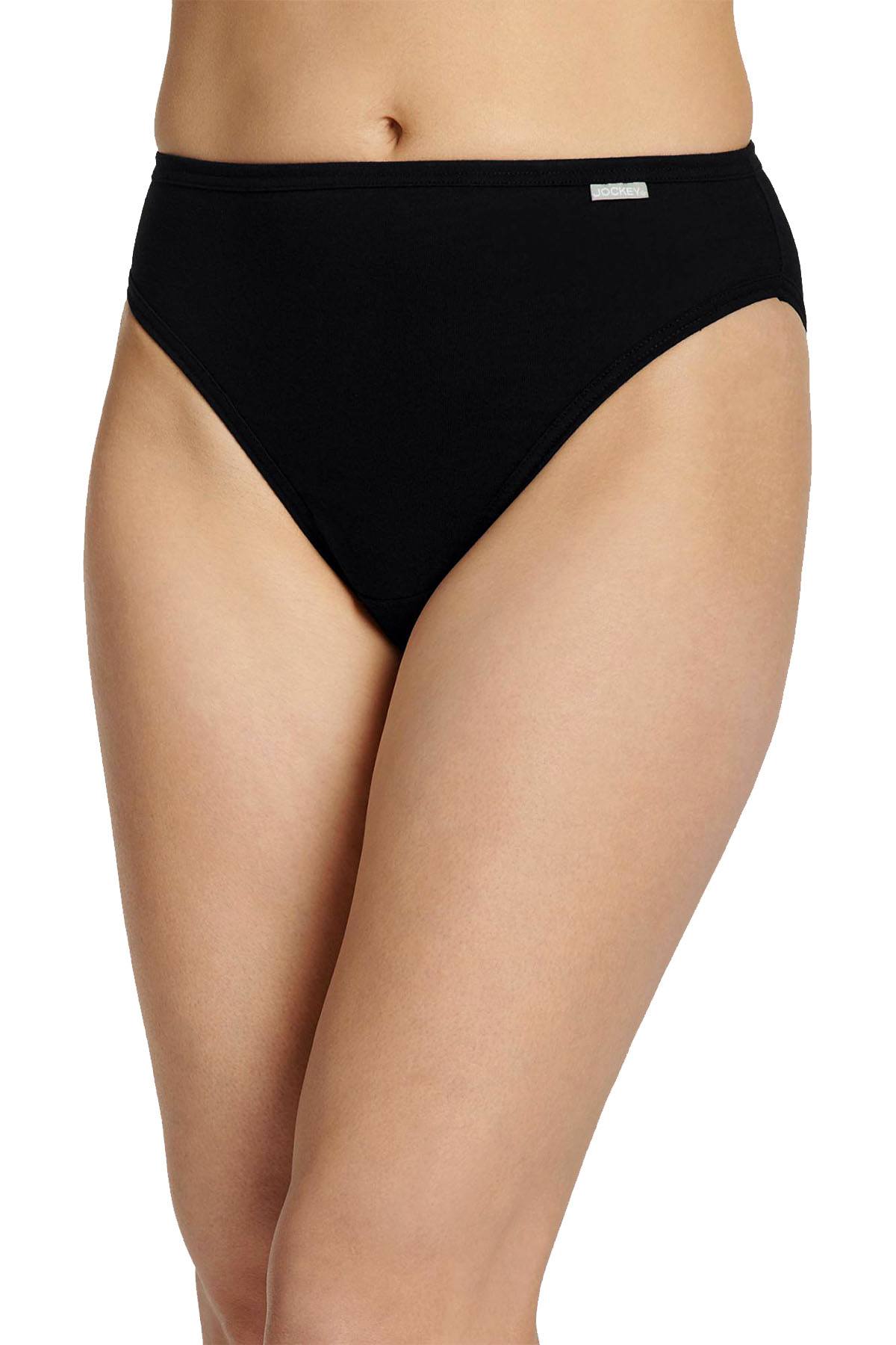 Jockey Black Elance Classic French Cut Brief 3 Pack Cheapundies