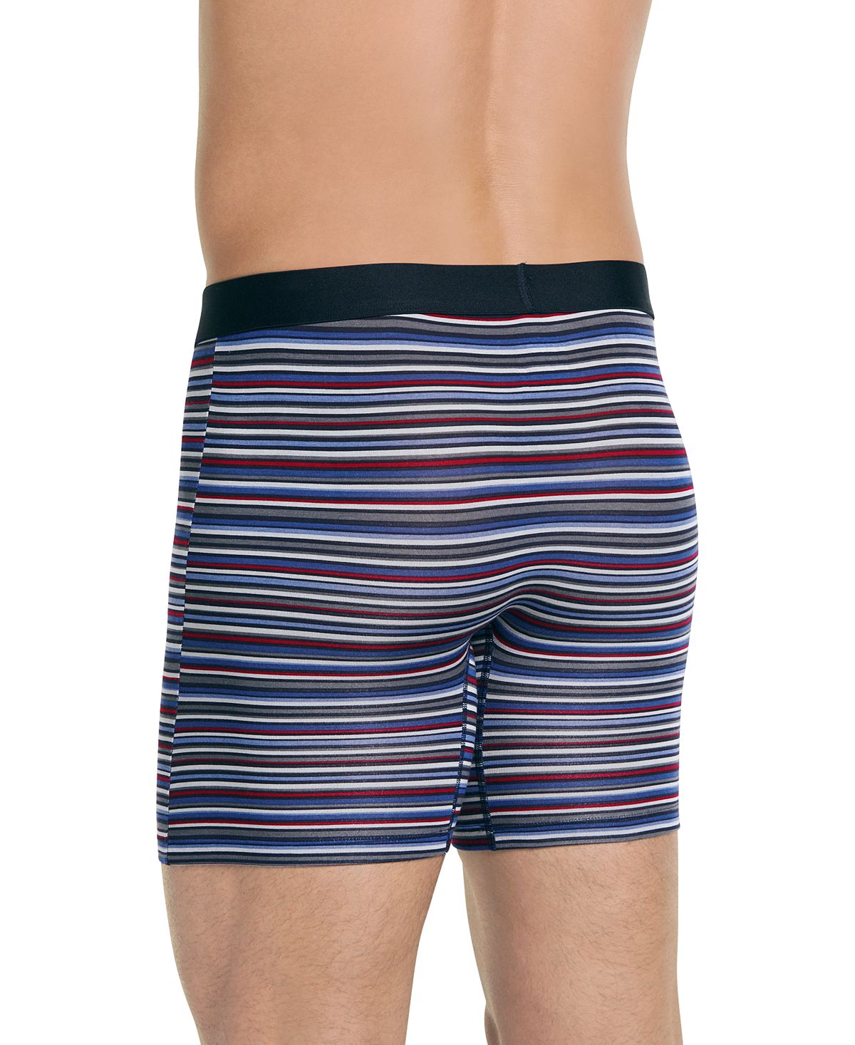 Jockey Flex 365 Modal Stretch Boxer Brief 3 Pack True Navy/Summer Stri ...