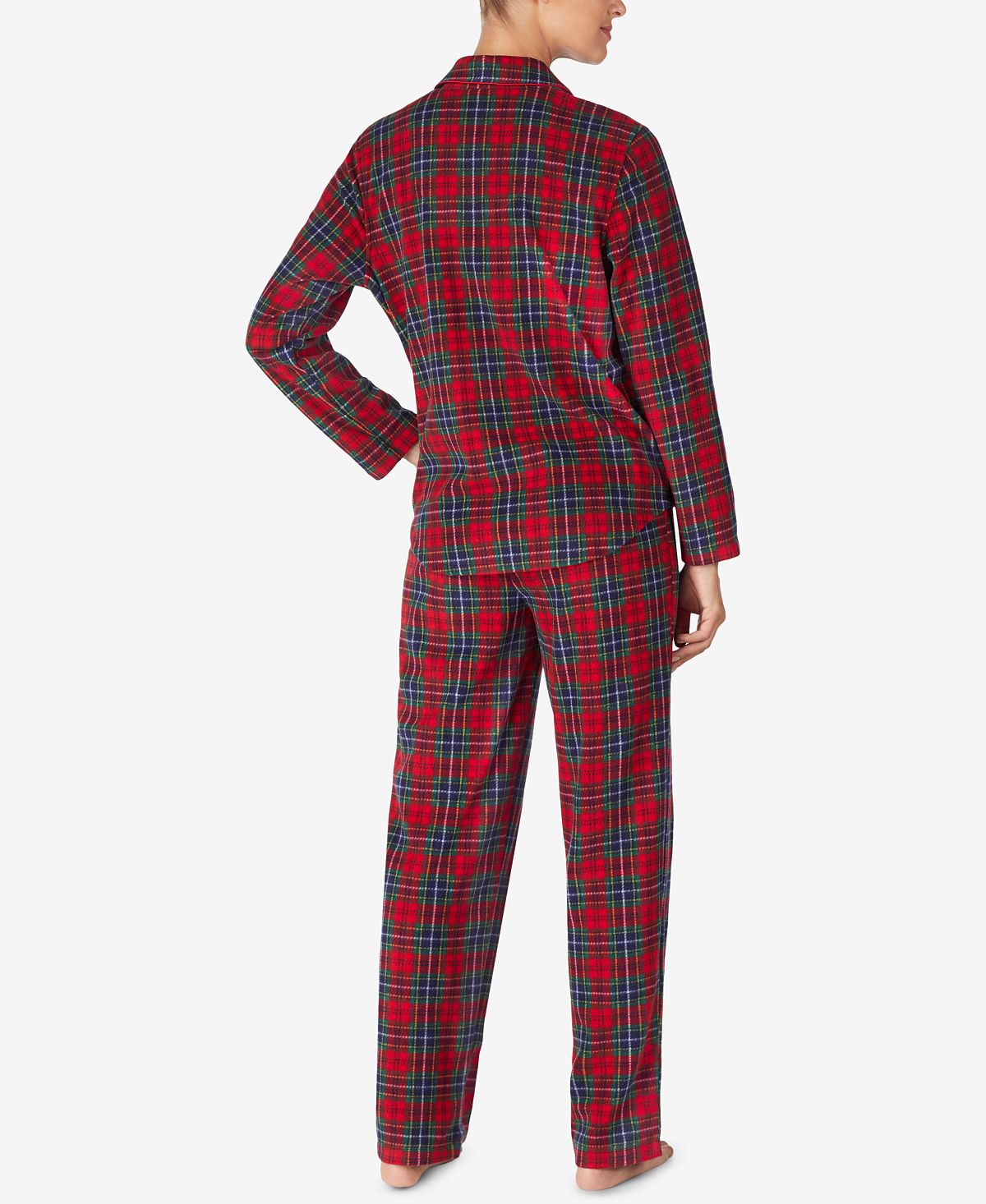 Lauren Ralph Lauren Long Printed Pajama Set Red Plaid – CheapUndies