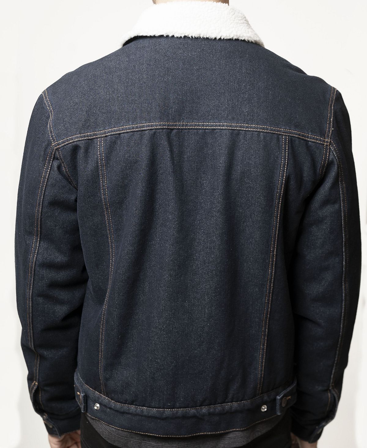 Lazer Sherpa Lined Denim Trucker Jacket Blue – CheapUndies