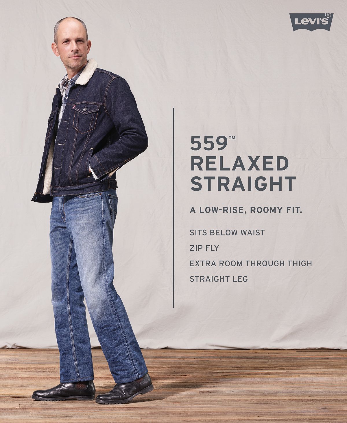 Levi's Big & Tall 559 Relaxed Straight Fit Jeans Wellington – CheapUndies