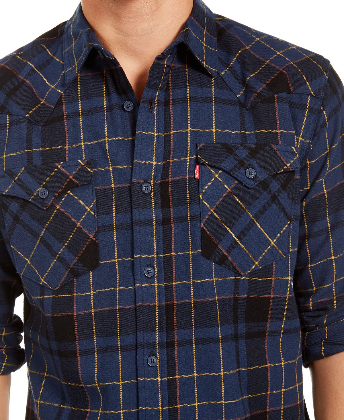 Levi's Curran Regular-fit Plaid Shirt Dress Blues – CheapUndies
