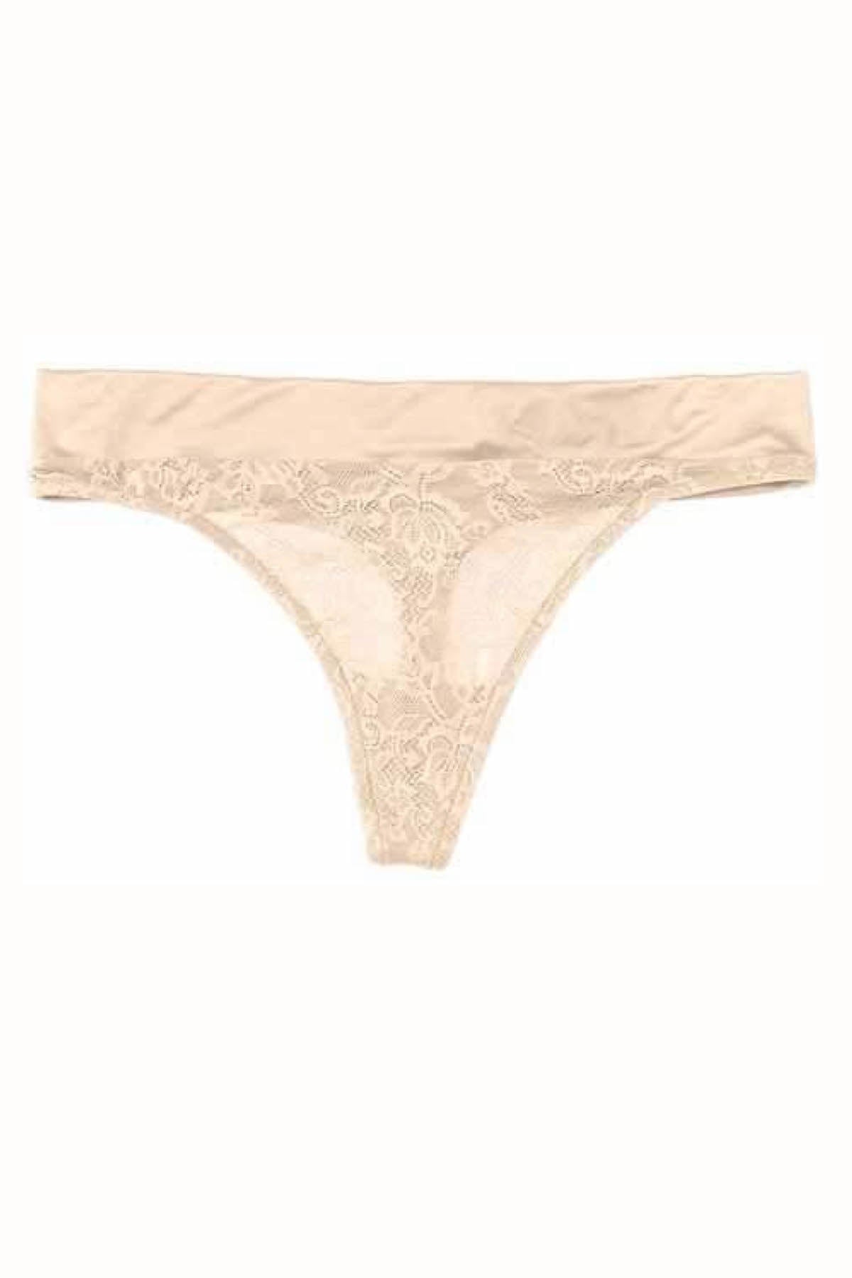Maidenform Latte-Lift Smooth Lace Wide-Waist Thong – CheapUndies