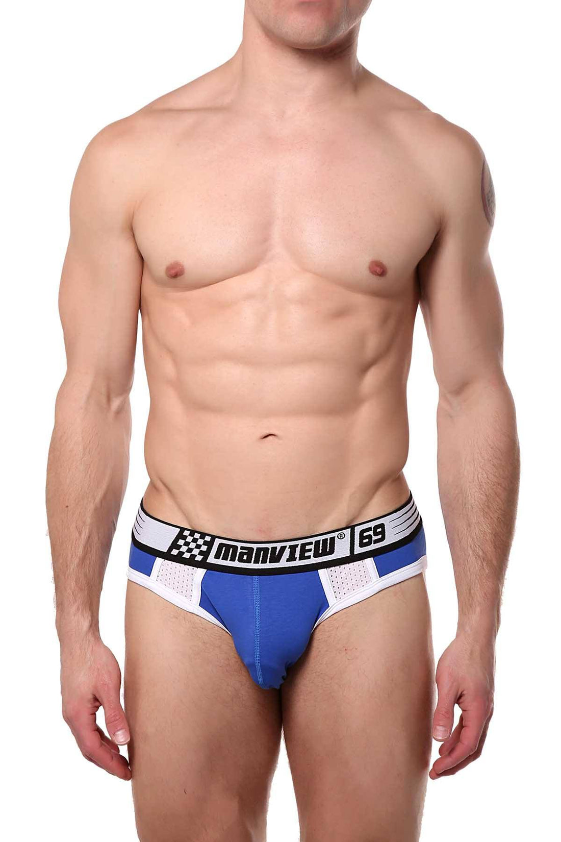 Manview Blue 69 Racer Jock-Brief – CheapUndies