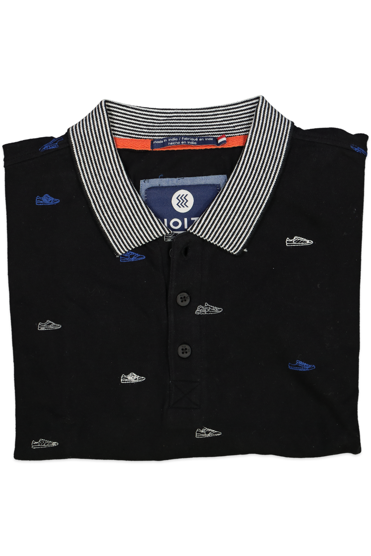 NOIZE AMSTRDM SS POLO T-SHIRT BLACK – CheapUndies